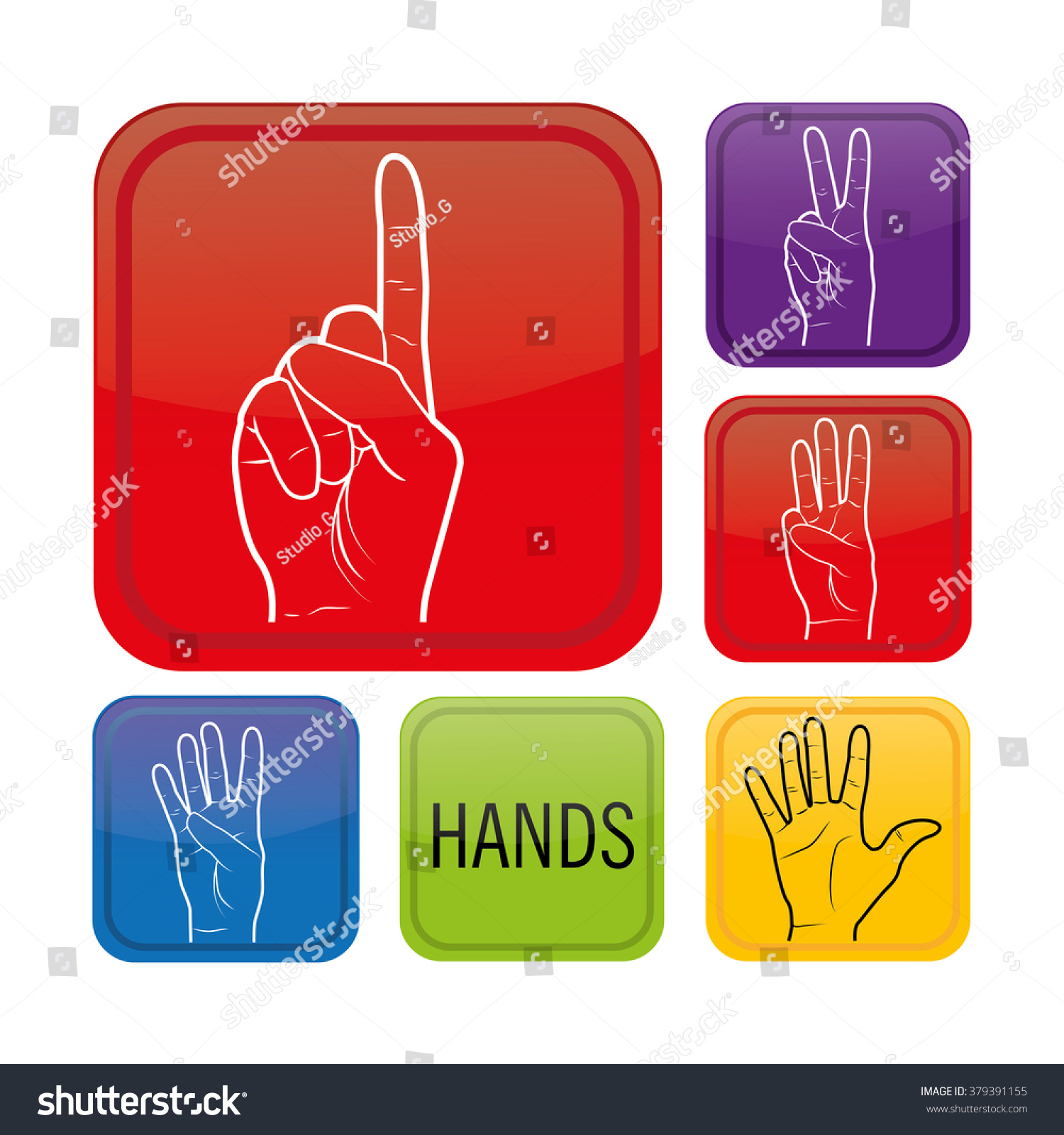 Sign Language Design Stock Vector (Royalty Free) 379391155 | Shutterstock