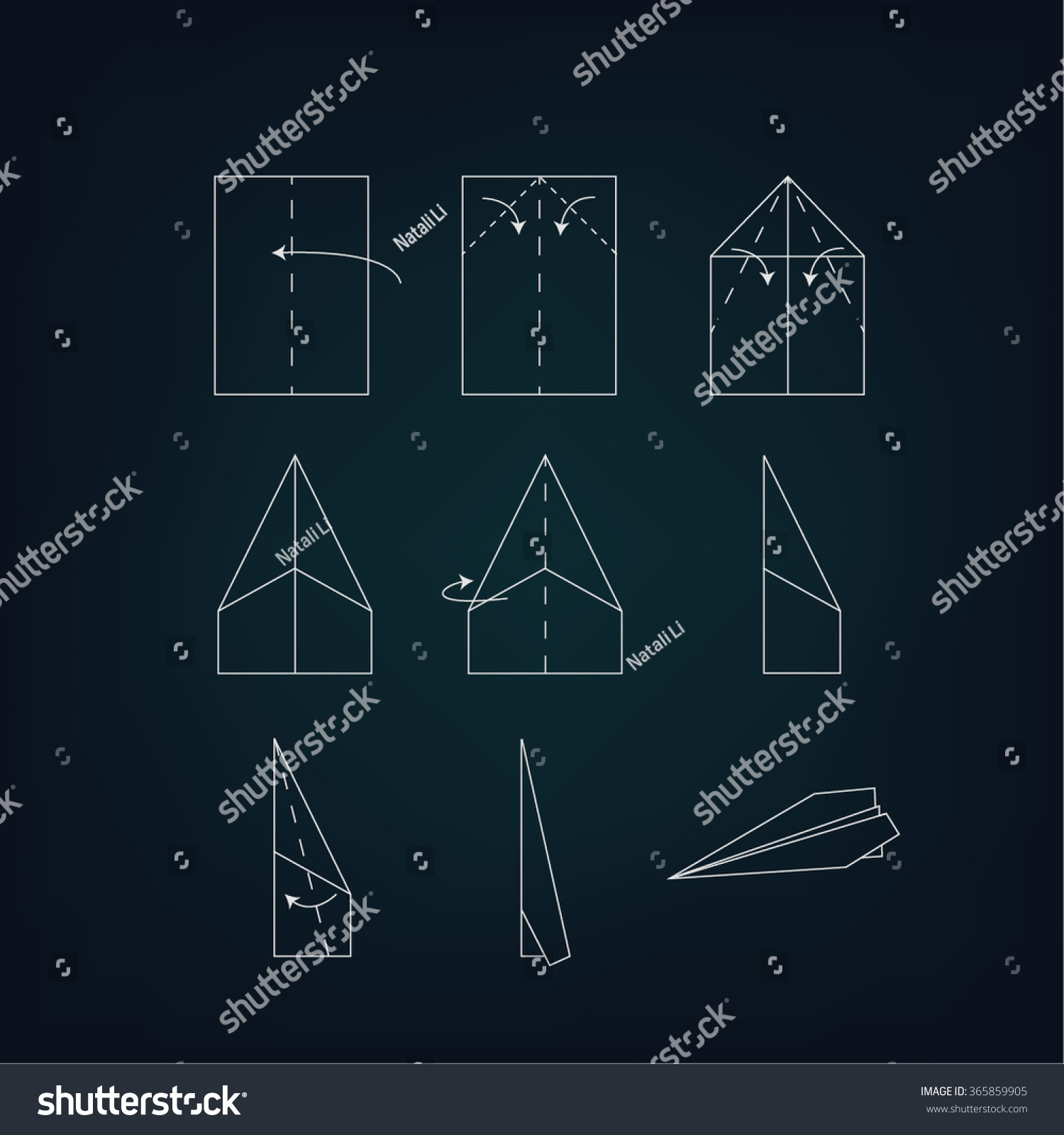 621 Paper plane instruction Images, Stock Photos & Vectors | Shutterstock