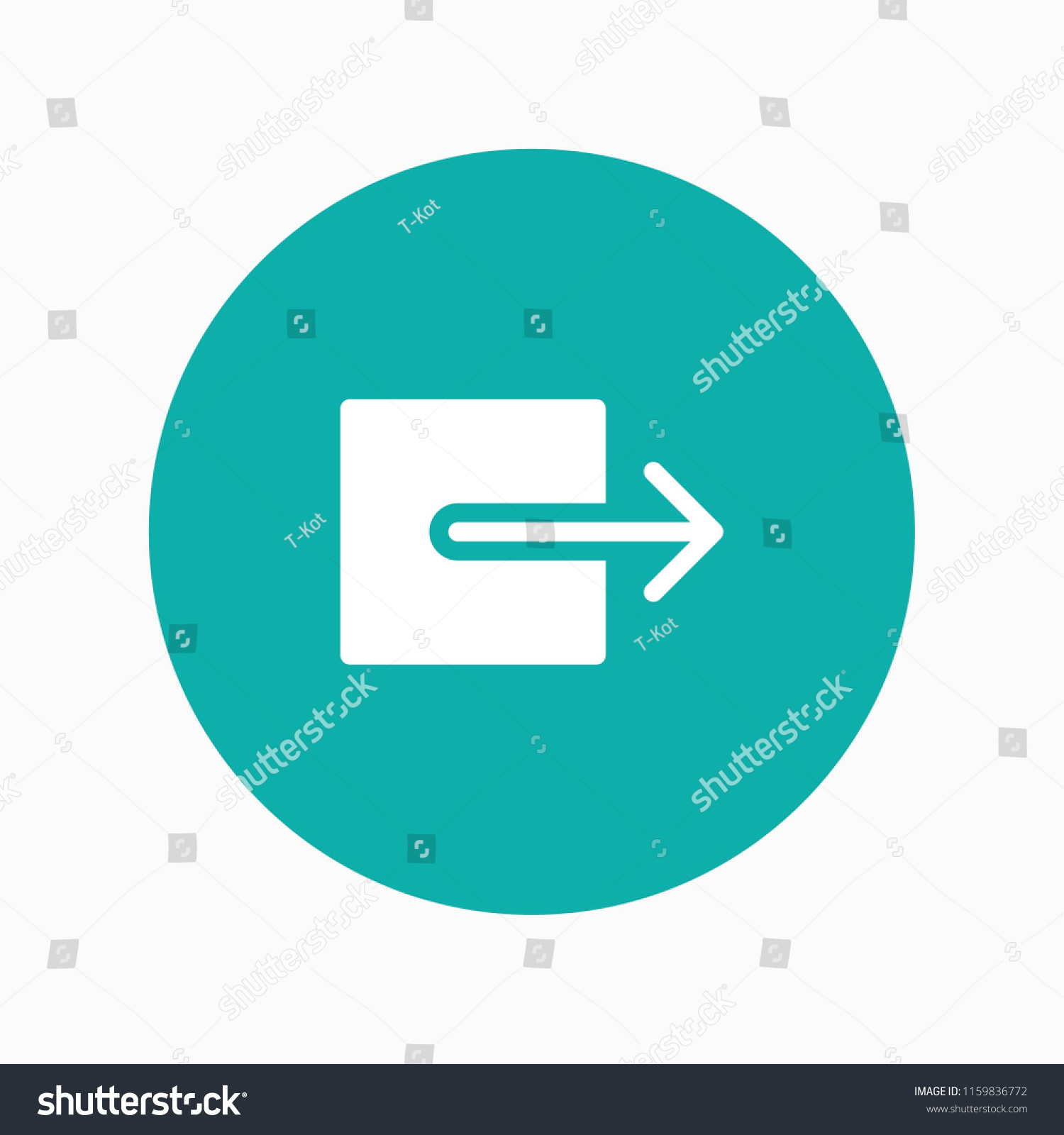 Sign Out Icon Vector Stock Vector (Royalty Free) 1159836772 | Shutterstock