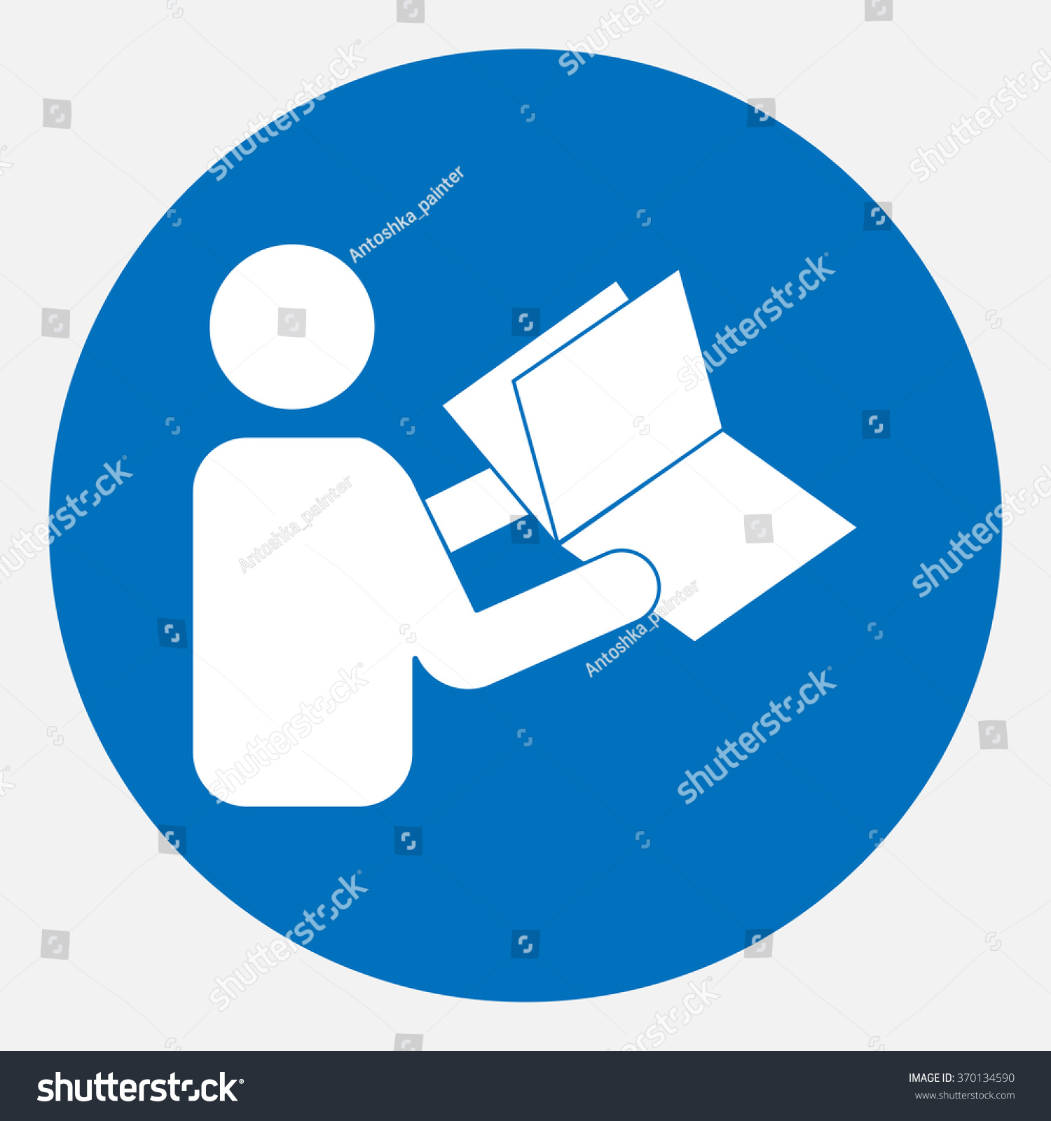 Sign Read Instructions Before Using On Stock Vector (Royalty Free ...