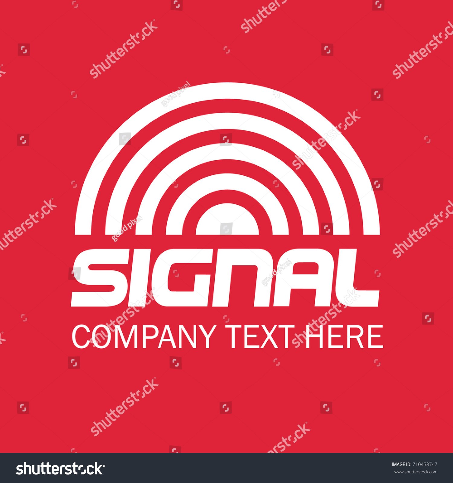 Signal Logo Design Vector Illustration Stock Vector (Royalty Free ...