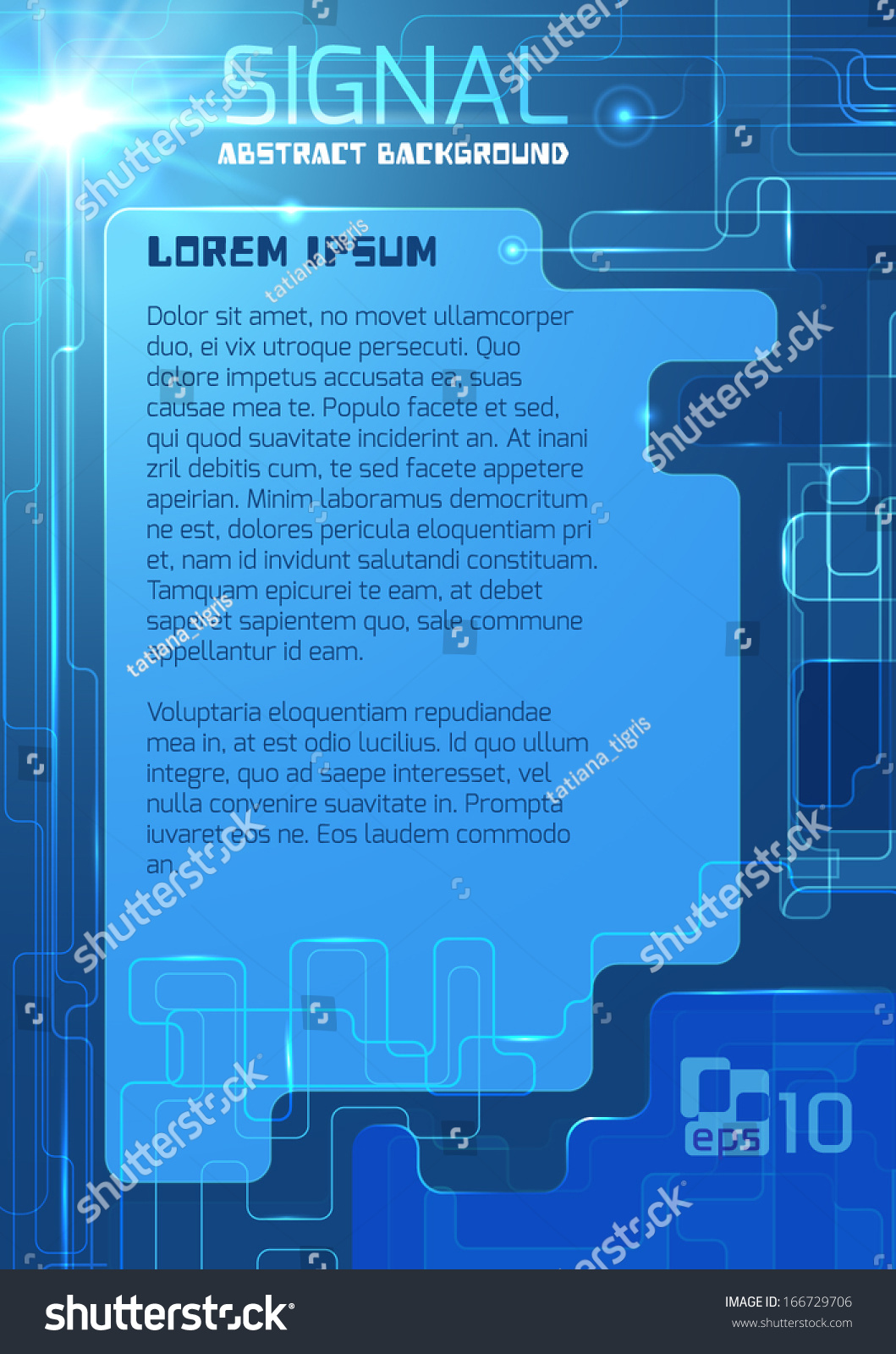 Signal Poster Template Stock Vector (Royalty Free) 166729706