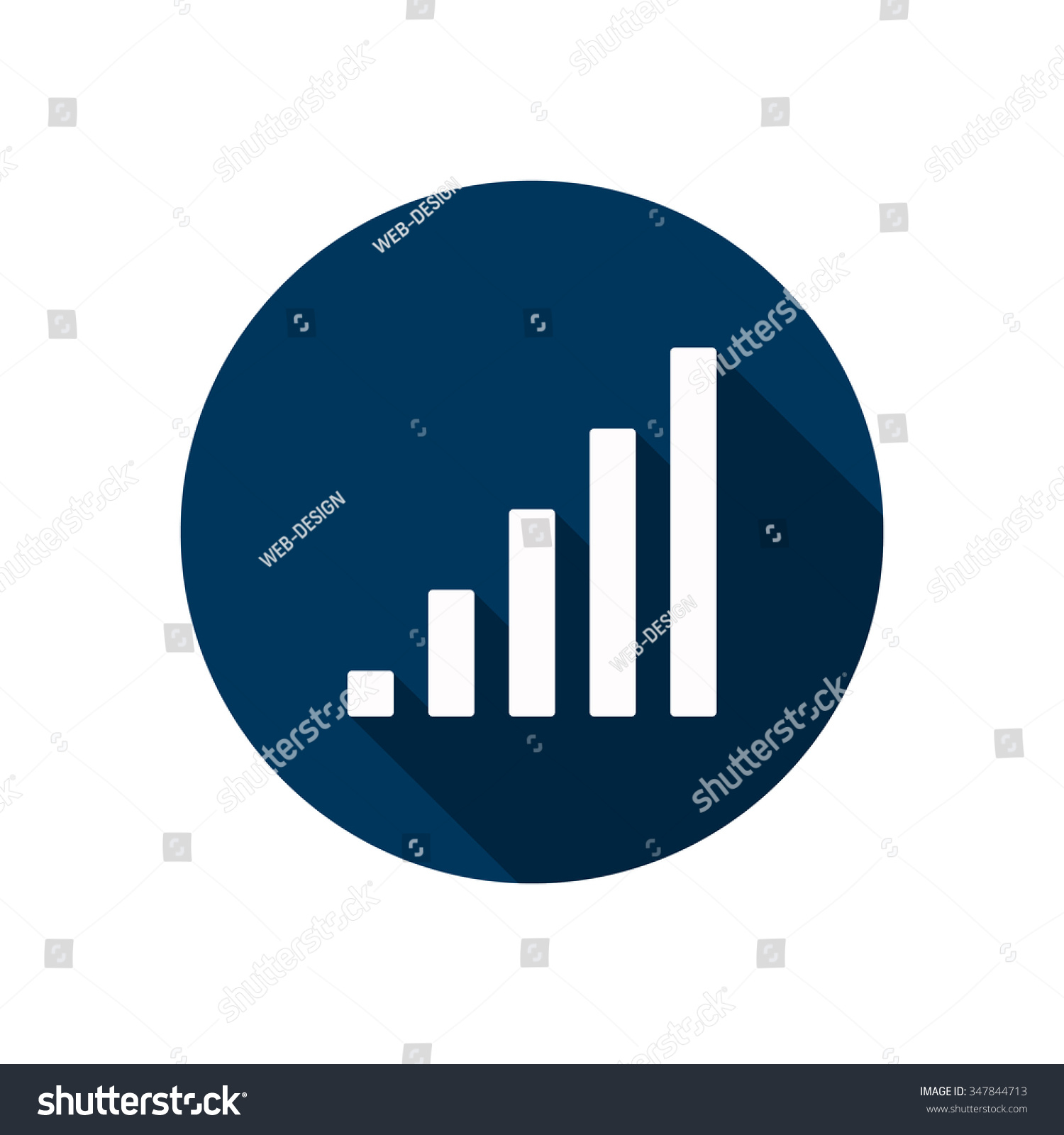 Signal Strength Indicator Icon Stock Vector (Royalty Free) 347844713 ...