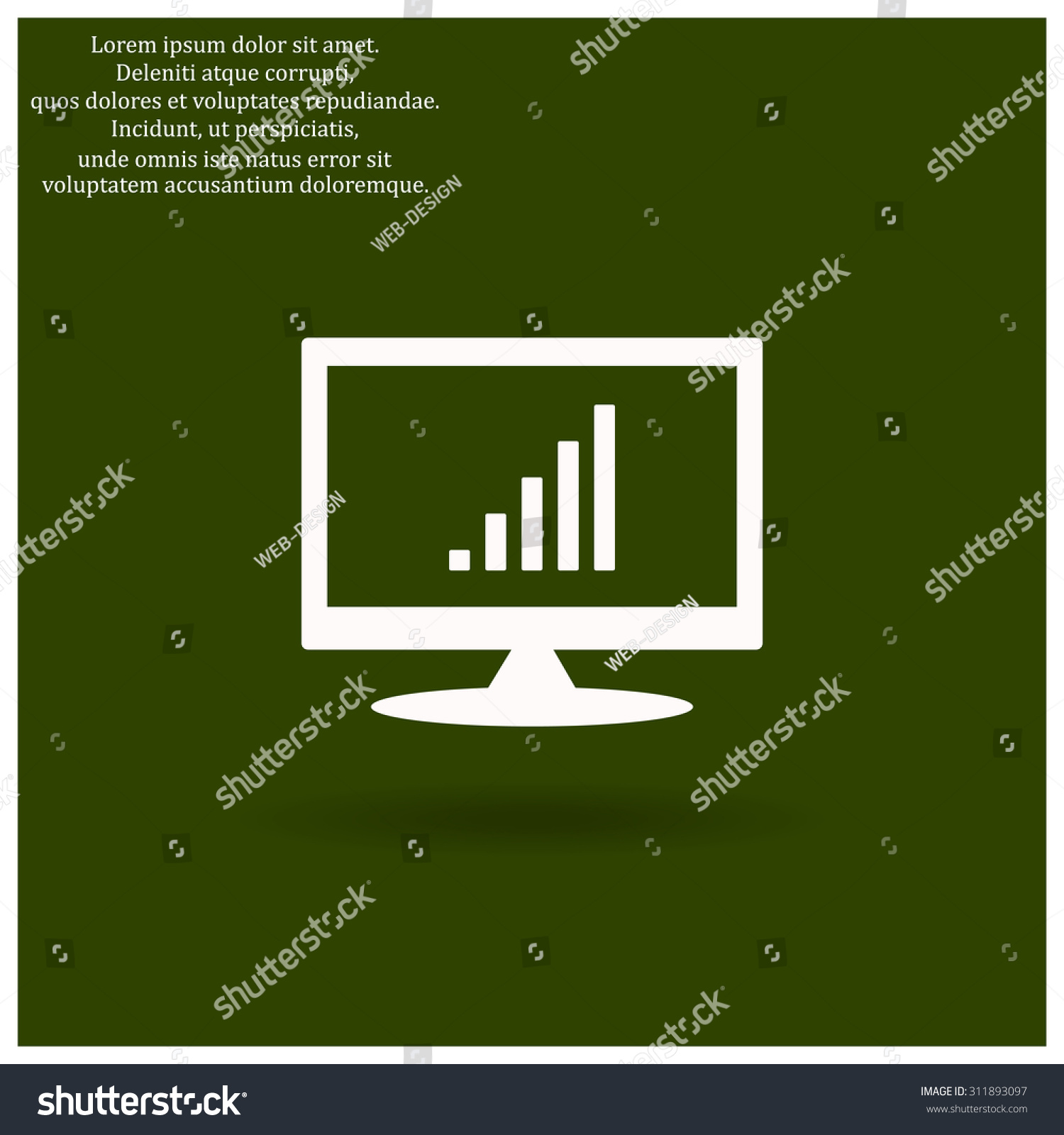 Signal Strength Indicator Icon Vector Design Stock Vector (Royalty Free ...