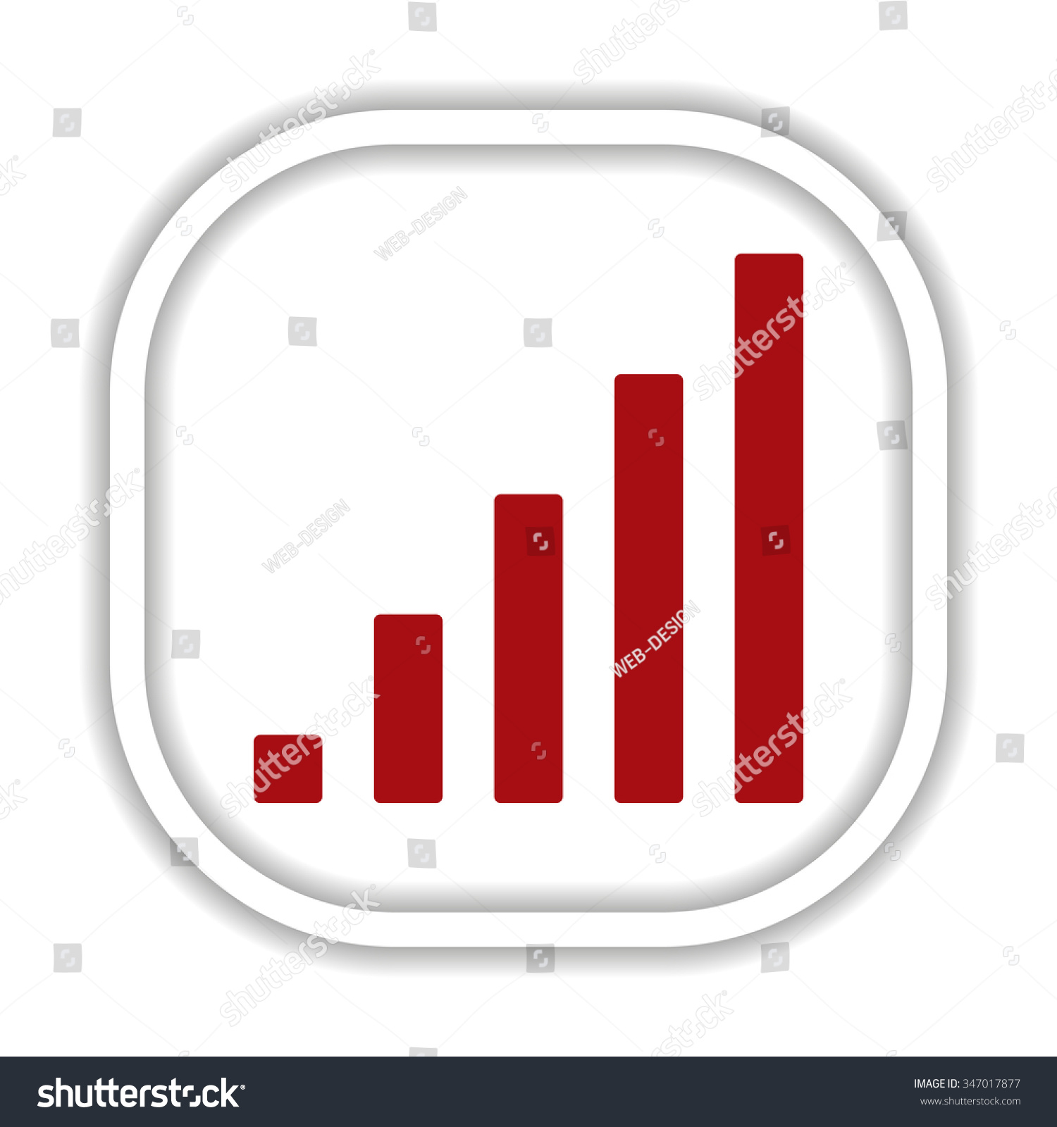 Signal Strength Indicator Icon Vector Design Stock Vector (Royalty Free ...