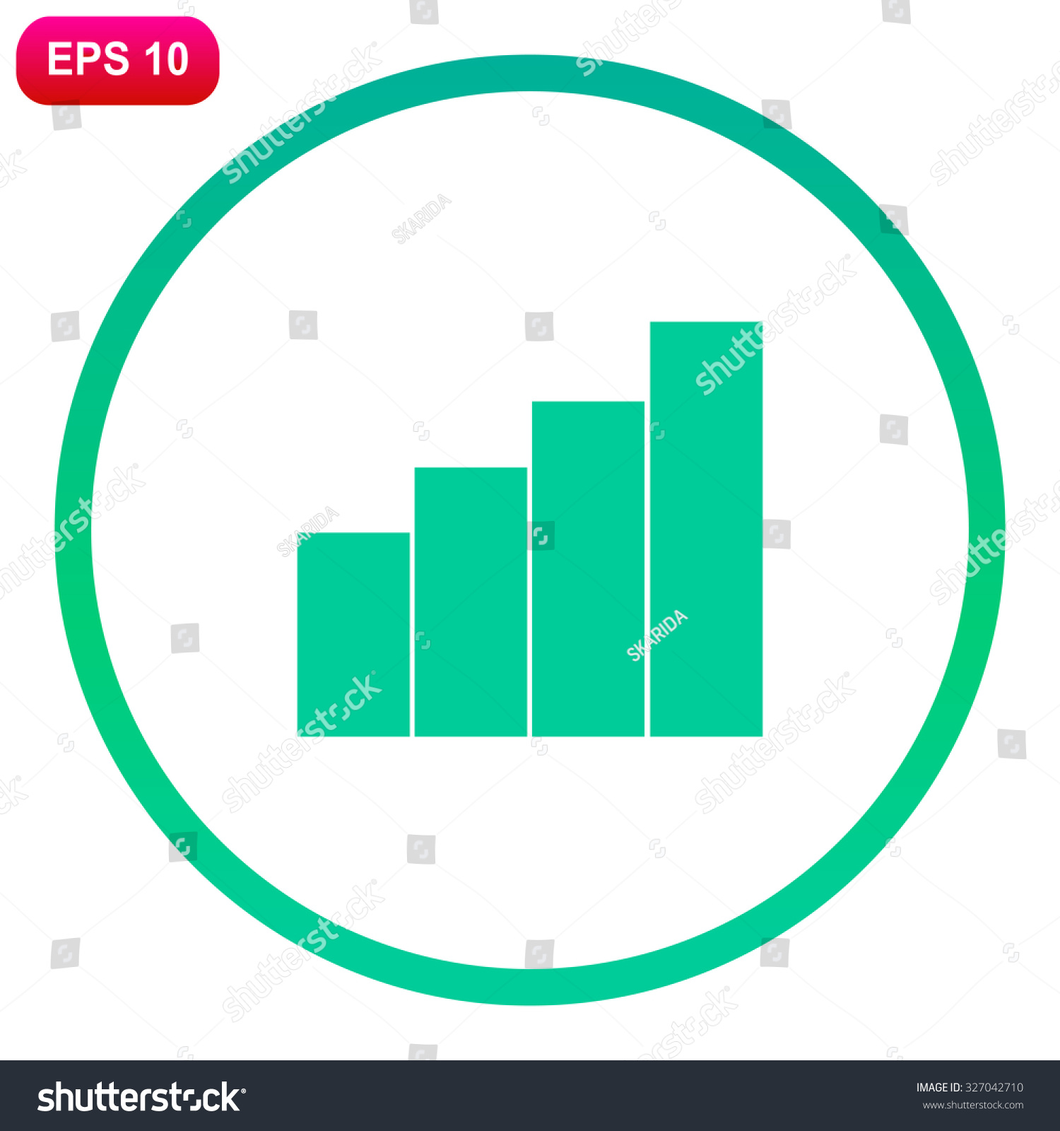 Signal Strength Indicator Vector Icon Stock Vector (Royalty Free ...