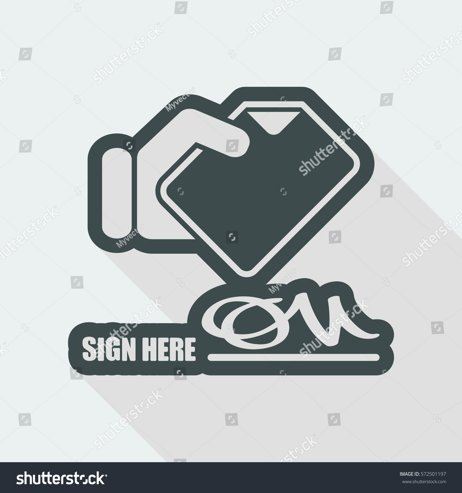 Signing Receipt Document: เวกเตอร์สต็อก (ปลอดค่าลิขสิทธิ์) 572501197 ...