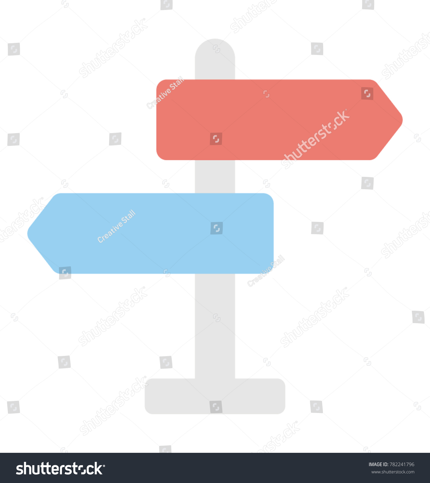 Signpost Vector Icon Stock Vector (Royalty Free) 782241796 | Shutterstock