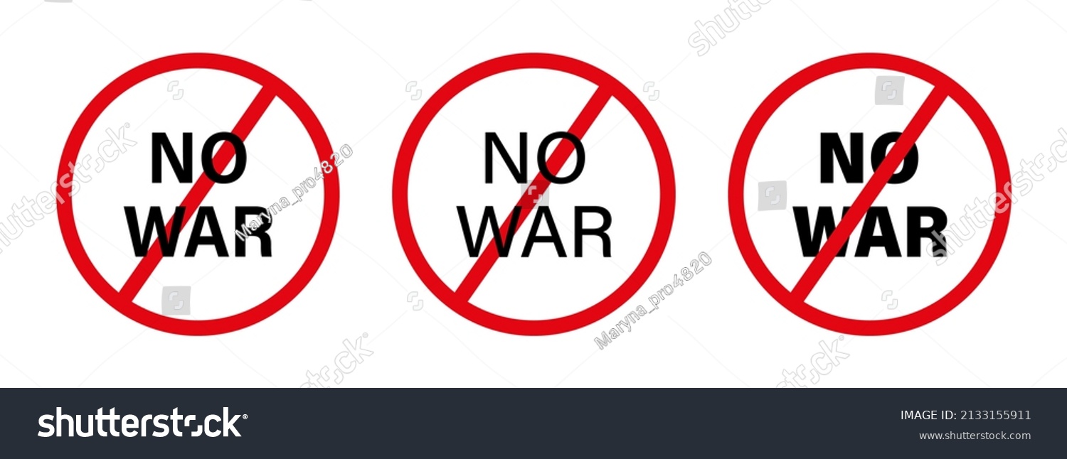 Signs No War Vector Graphics Stock Vector (Royalty Free) 2133155911 ...