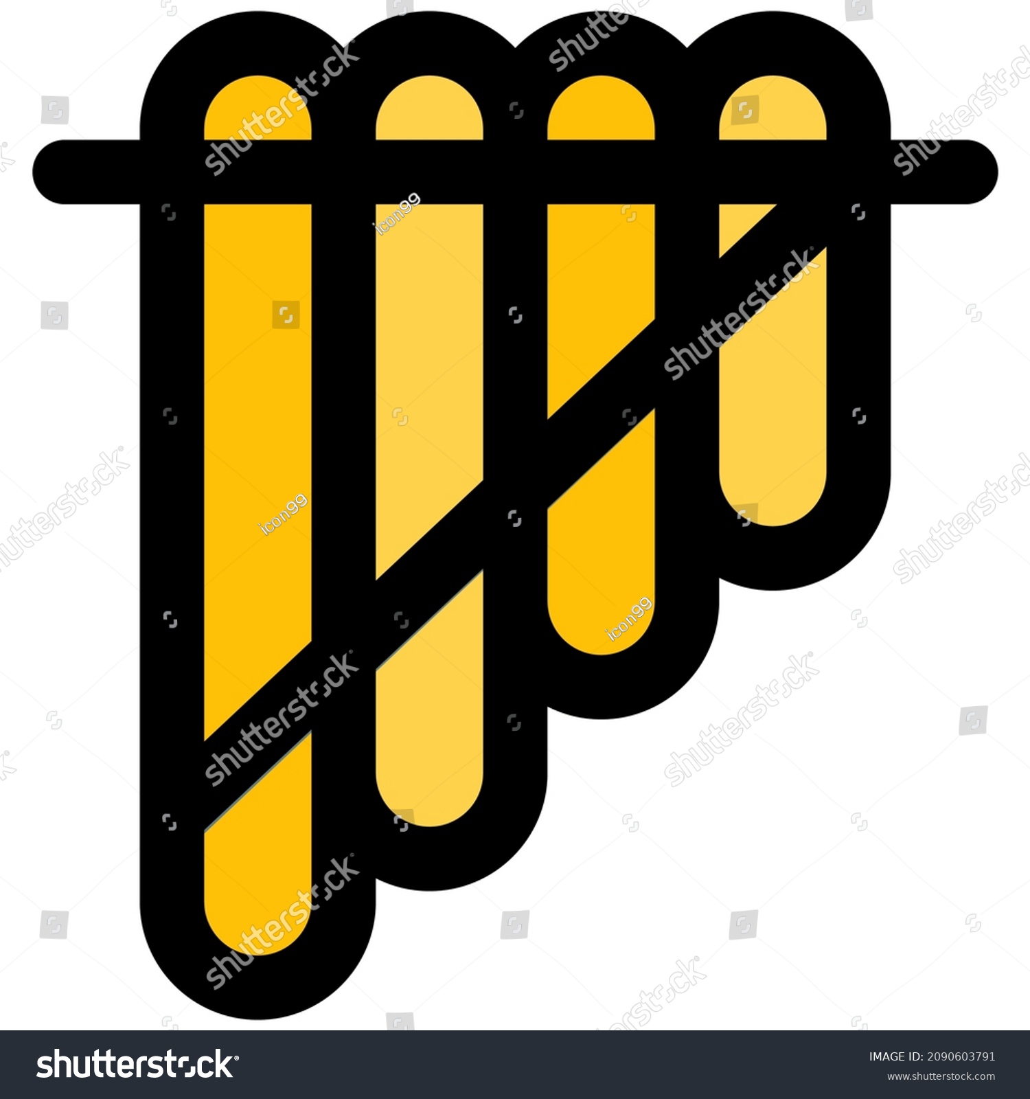 Siku Flute Like Shape Combination Set Stock Vector (Royalty Free ...