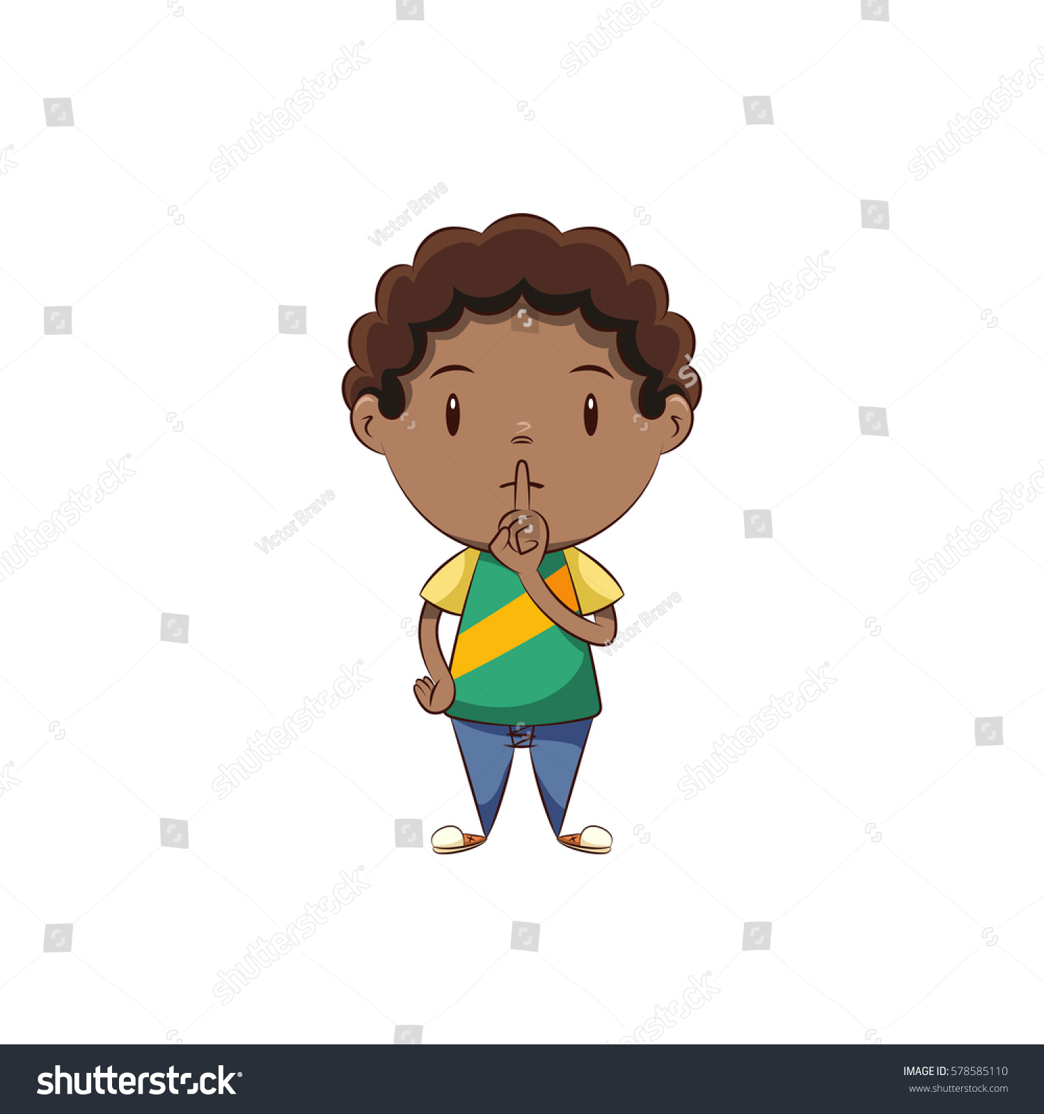 567 Silent boy cartoon Images, Stock Photos & Vectors | Shutterstock
