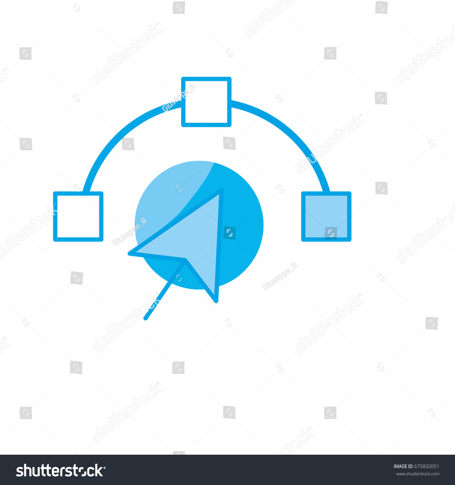 Silhouette Arrow Cursor Nodes Design Image: เวกเตอร์สต็อก (ปลอดค่า ...