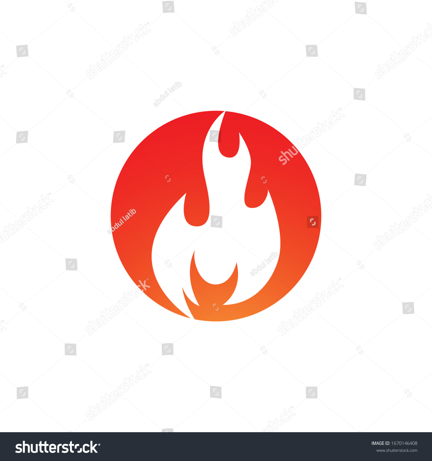 Silhouette Background Light Abstract Fireball Stock Vector (Royalty ...
