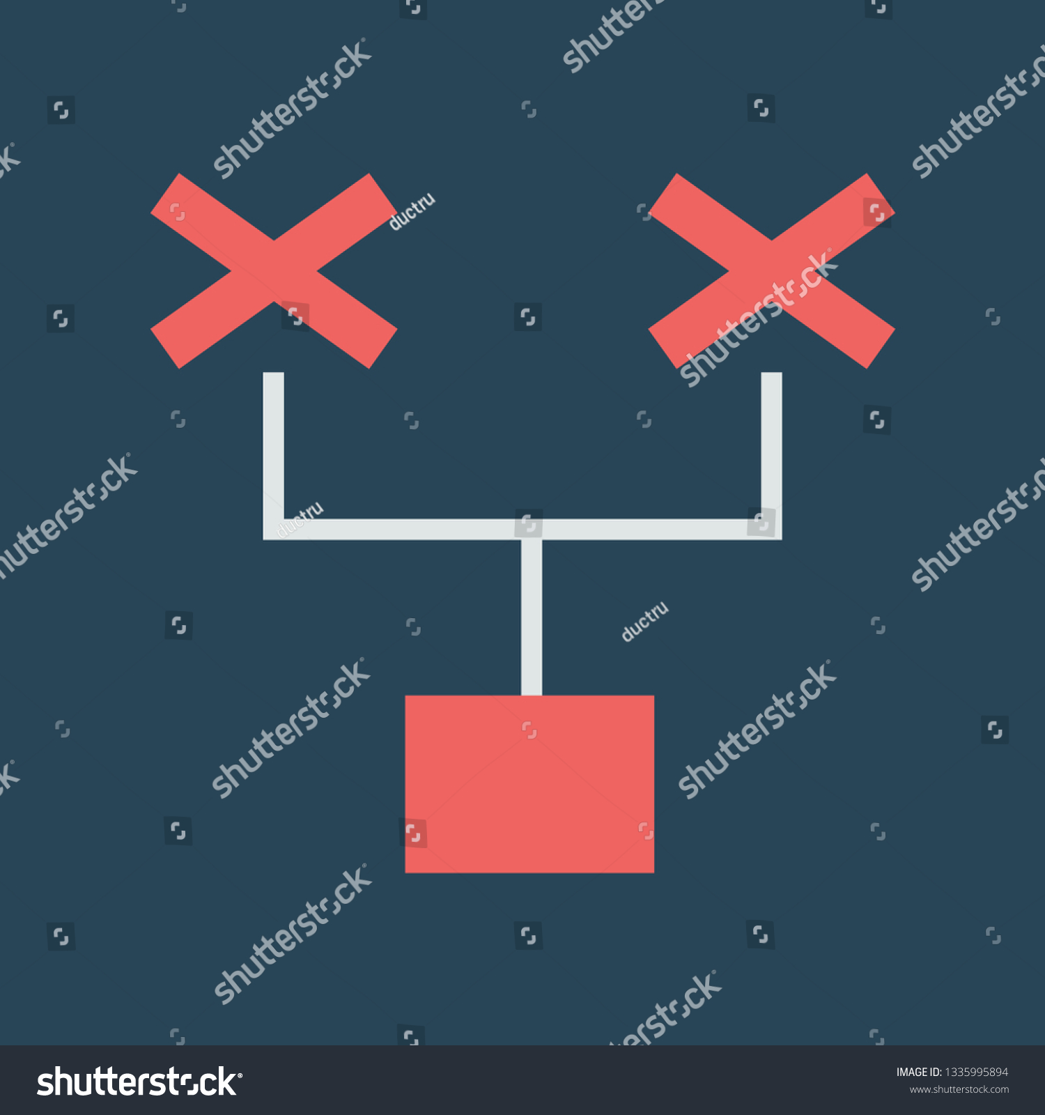 Silhouette Icon Closed Network Stock Vector (Royalty Free) 1335995894 ...