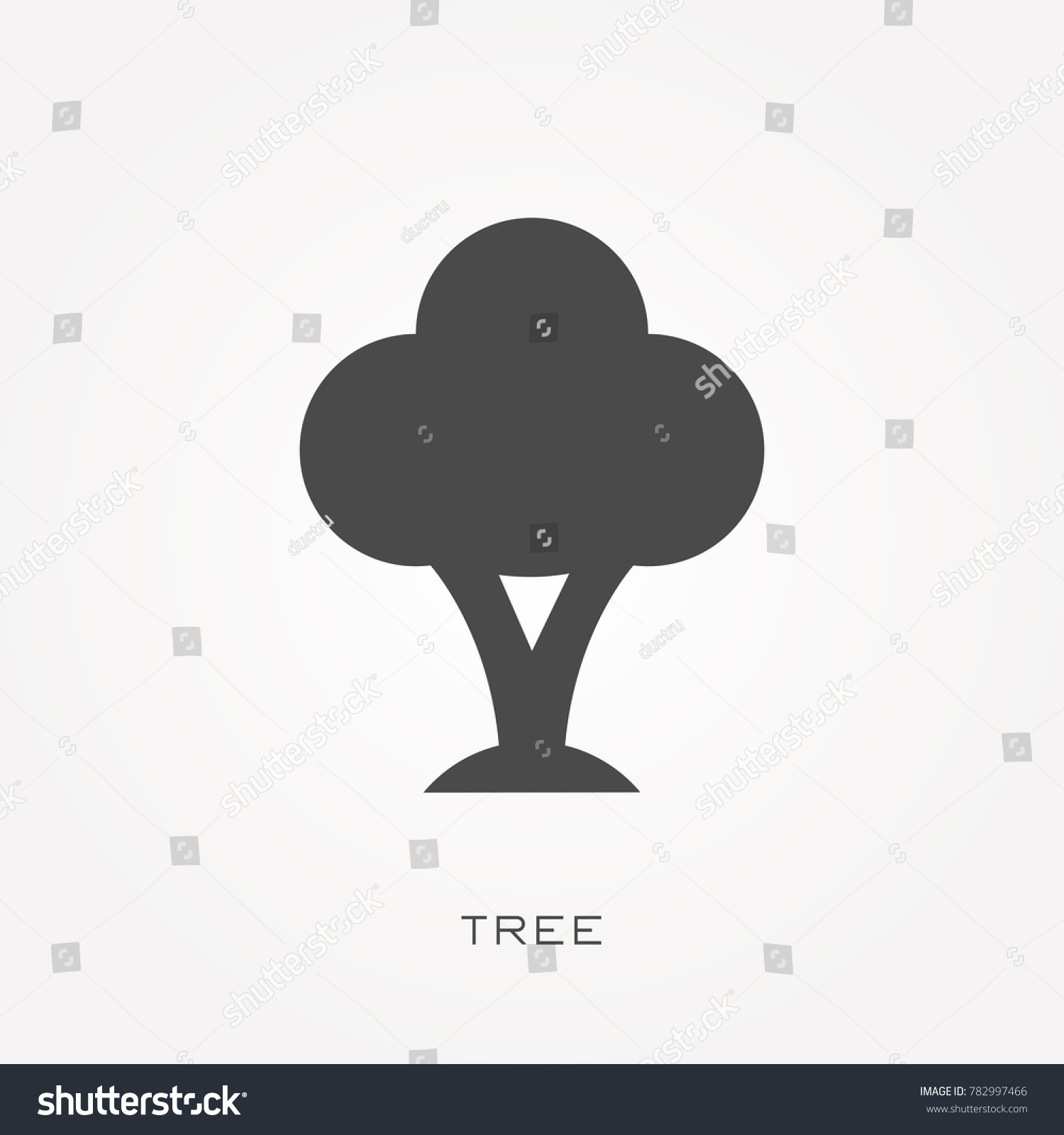 Silhouette Icon Tree: เวกเตอร์สต็อก (ปลอดค่าลิขสิทธิ์) 782997466 ...
