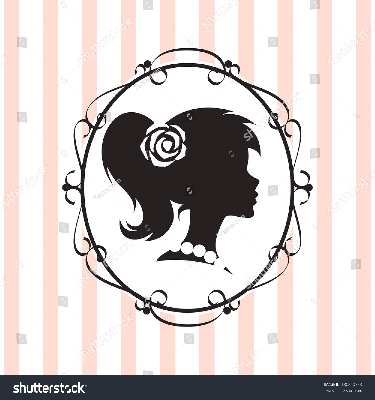 Silhouette Label Stock Vector (Royalty Free) 180840383