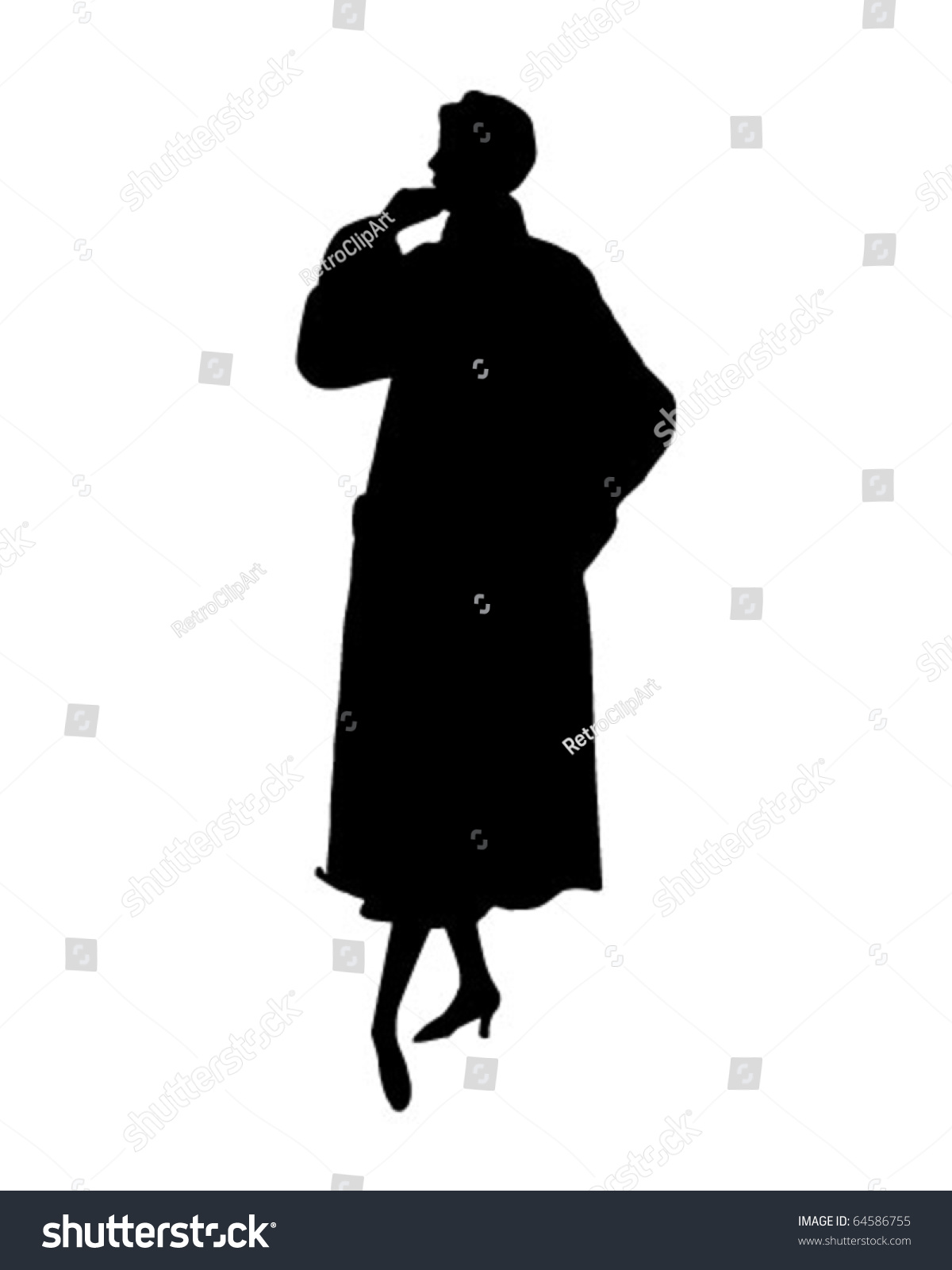 Silhouette 4 Retro Clipart Illustration Stock Vector (Royalty Free ... Silhouette 4 Retro Clipart Illustration Stock Vector (Royalty Free ...