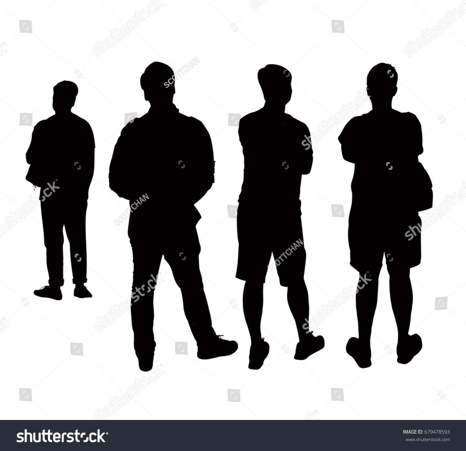 Silhouettes People Back Eps Vector Stock Vector (Royalty Free ...