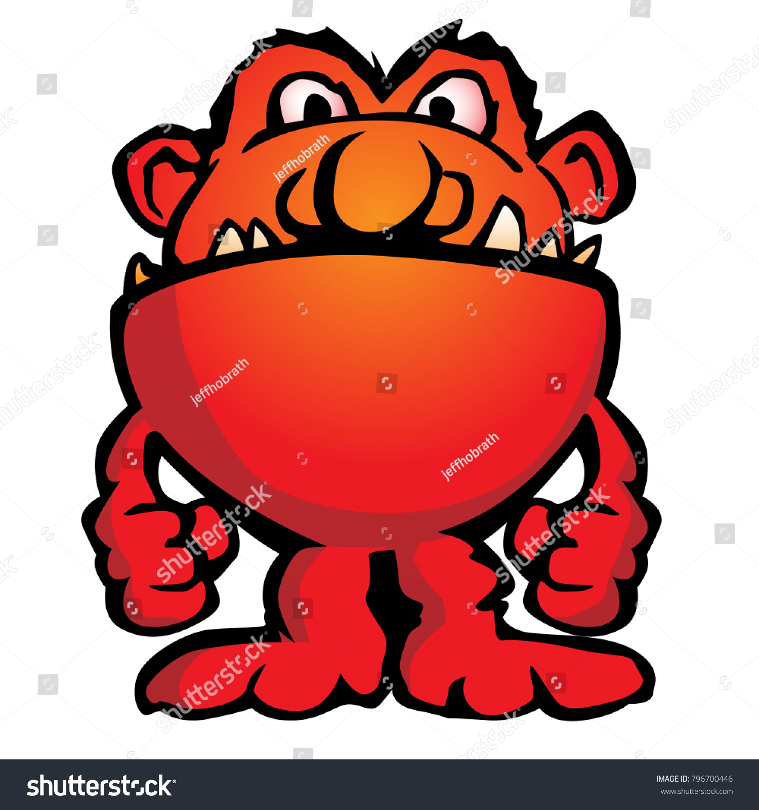 「Silly Alien Monster Creature Cartoon Vector」のベクター画像素材（ロイヤリティフリー ...