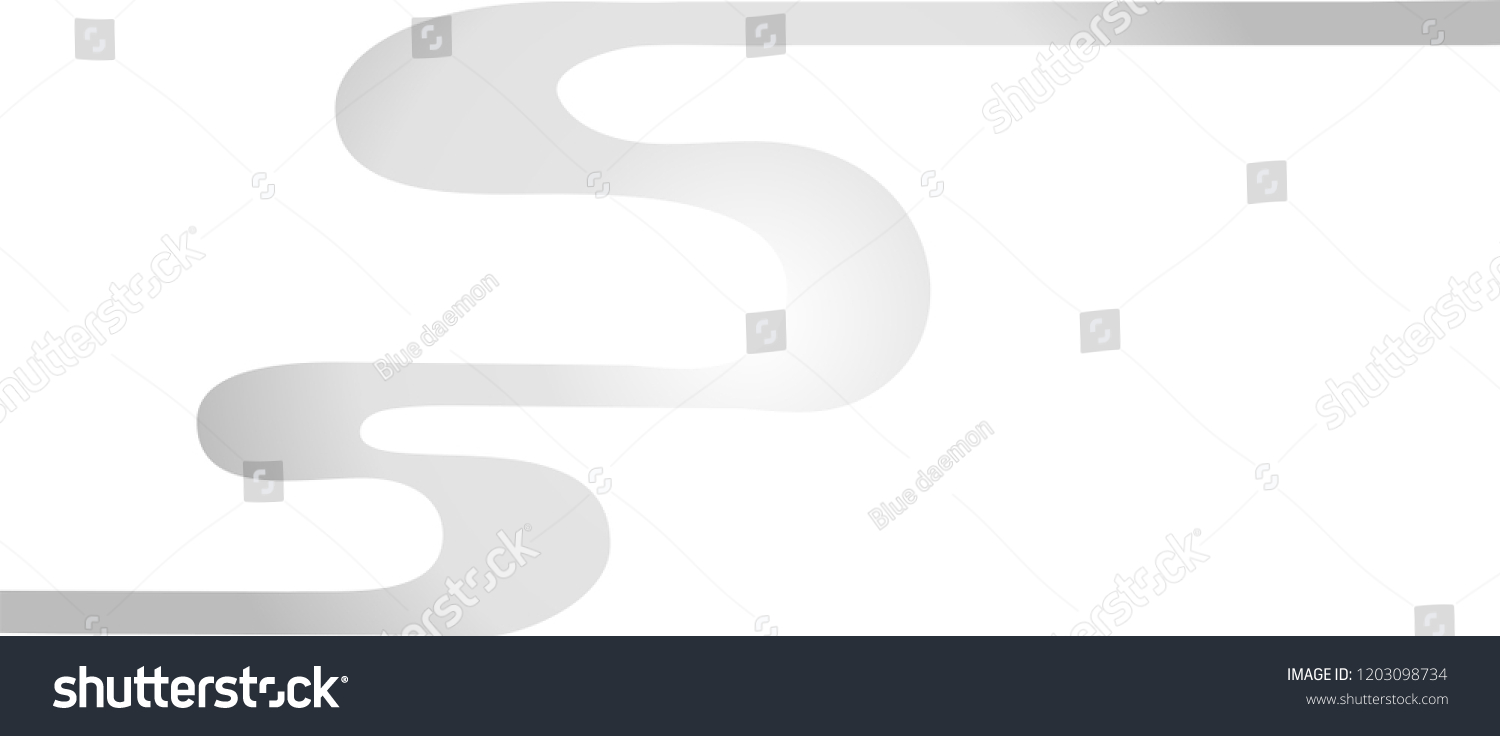 Silver Abstract Curve Design Stock Vector (Royalty Free) 1203098734 ...