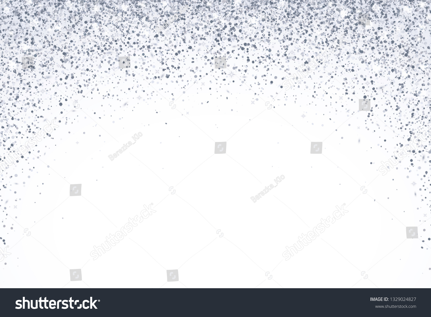 Silver Falling Particles Arch Form On Stock Vector (Royalty Free ...
