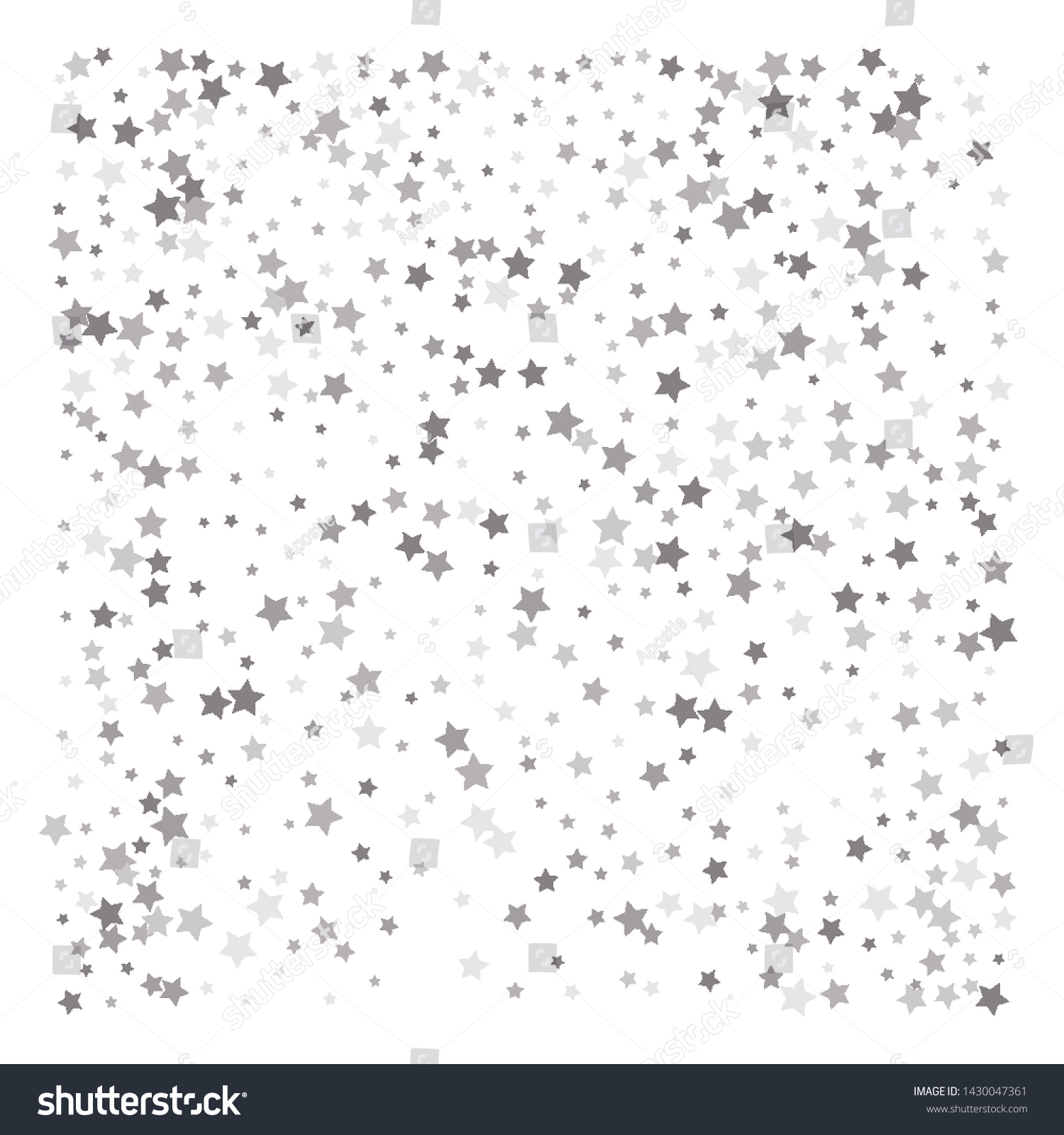 Silver Glitter Falling Stars Silver Sparkle เวกเตอร์สต็อก ปลอดค่า