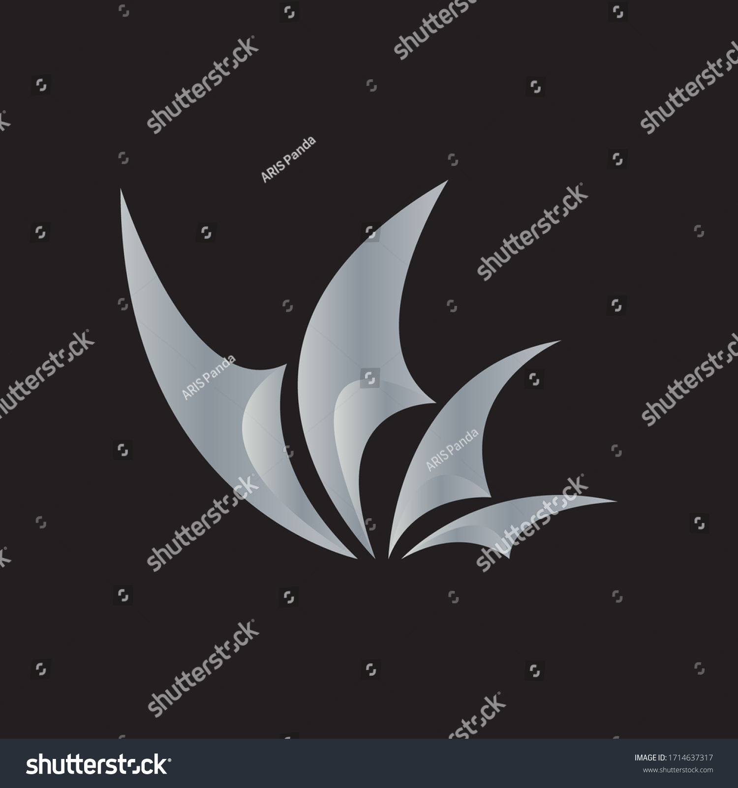 Silver Vector Logo Design Template Creative Stock Vector (Royalty Free ...