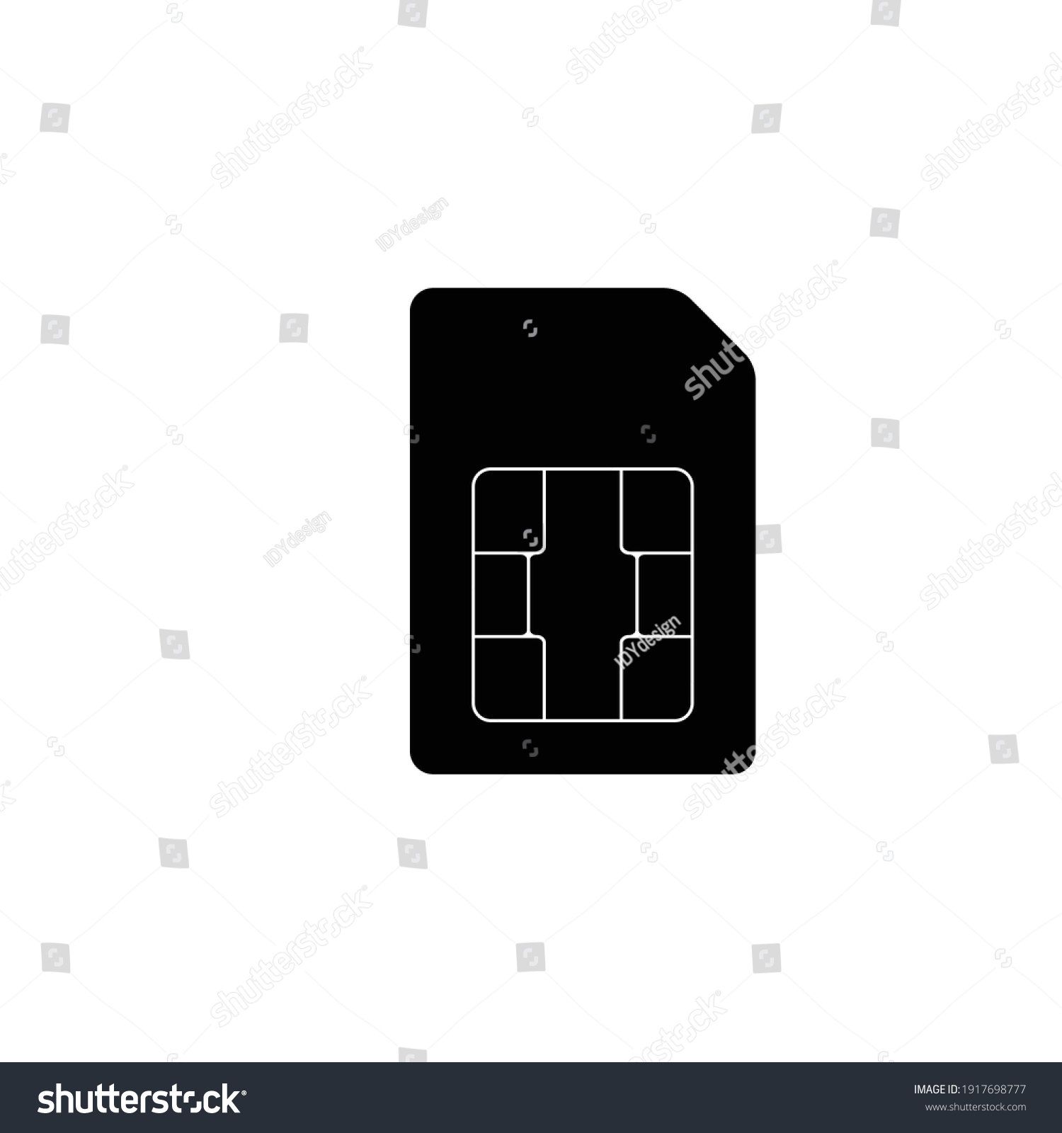 Sim Card Icon Vector Symbol Template Stock Vector (Royalty Free ...
