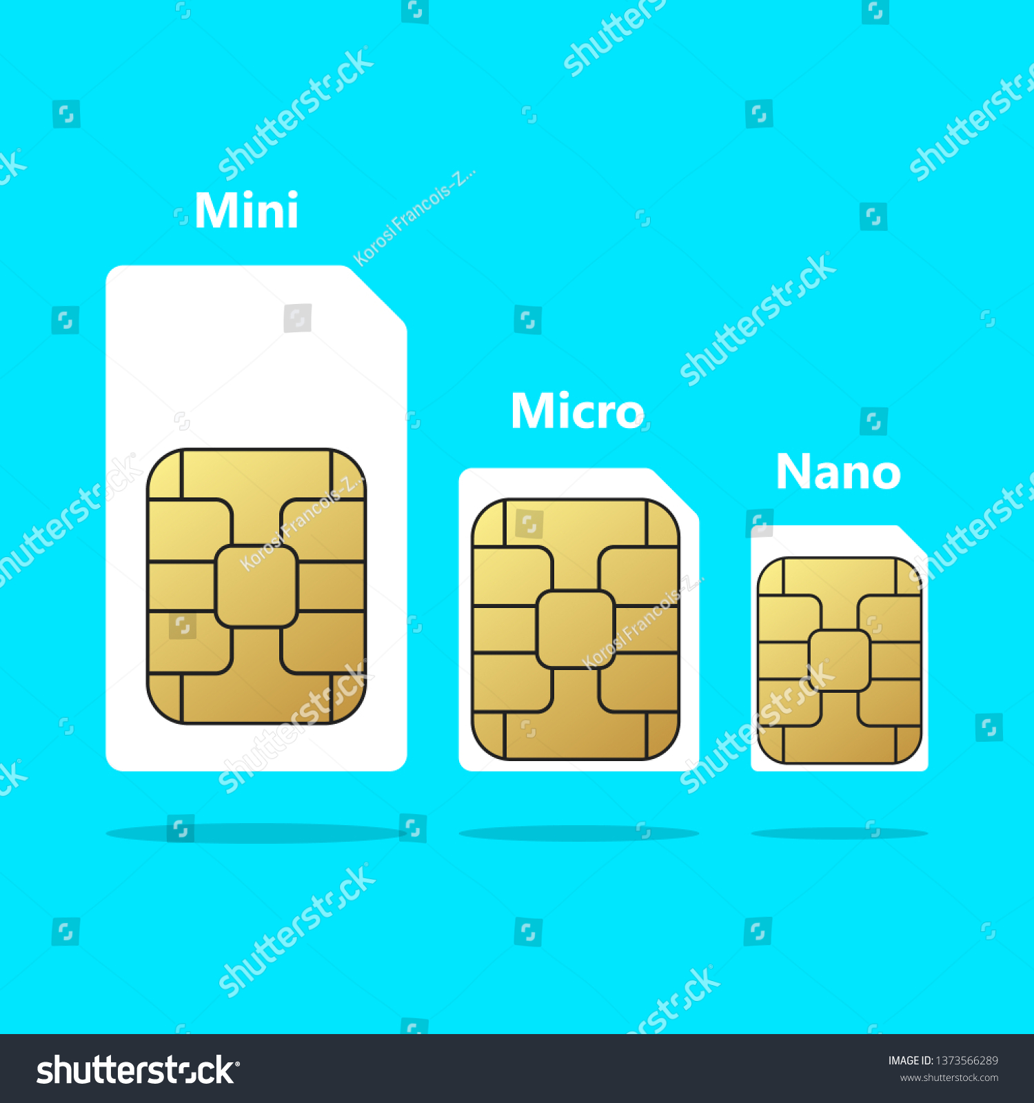Sim Card Illustration Stock Vector (Royalty Free) 1373566289 | Shutterstock