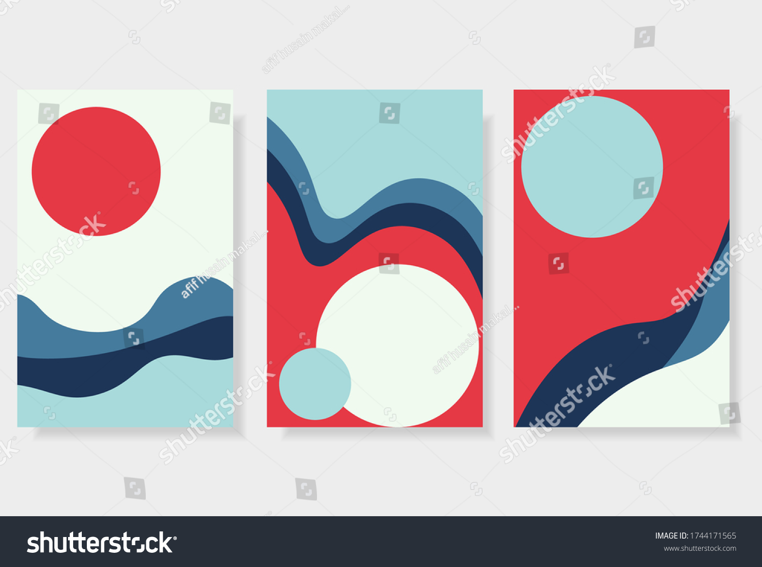 Simpe Flat Background Poster Wallpaper Decorative Stock Vector (Royalty ...