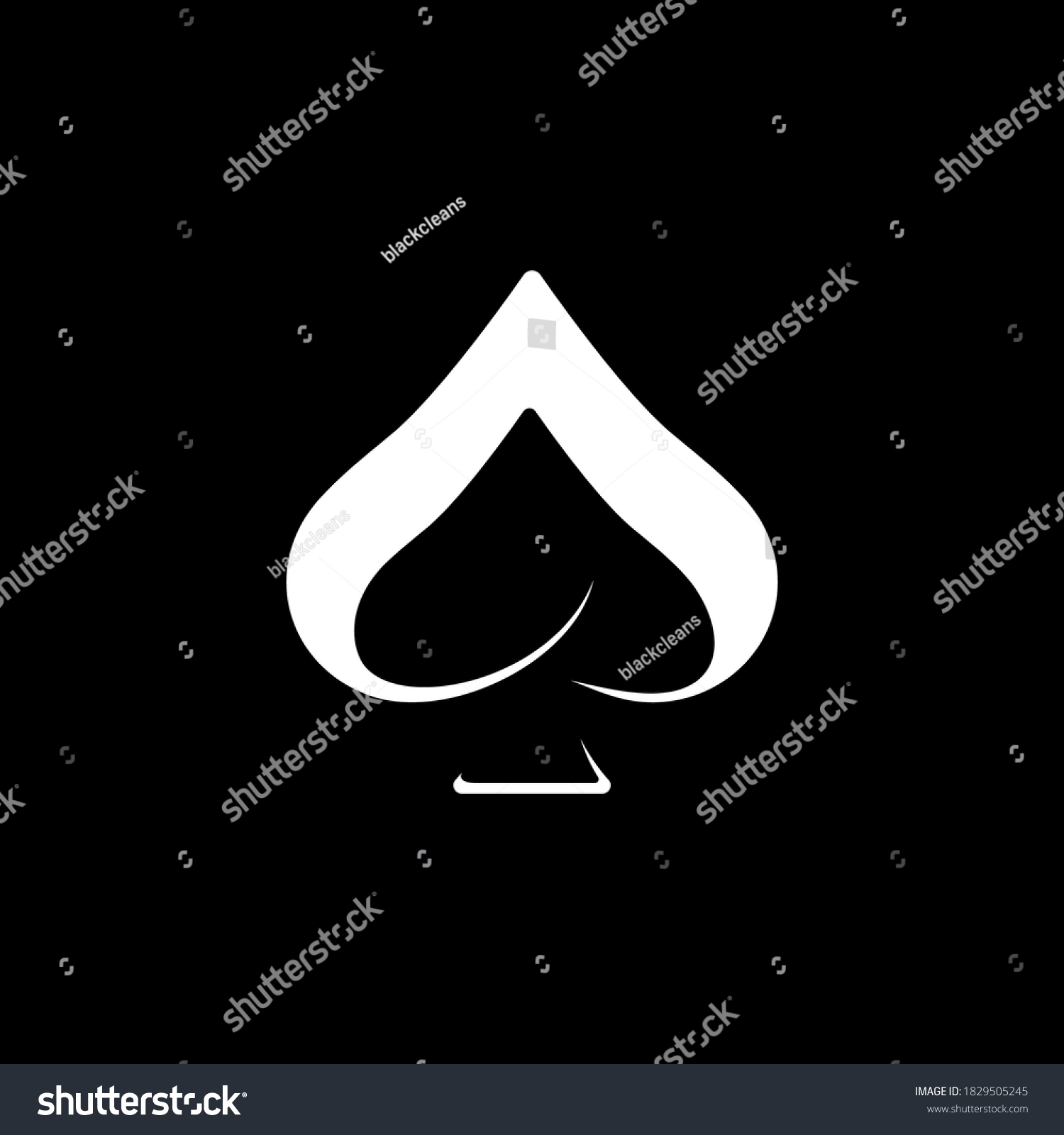 Simple Ace Logo Concept Idea Stock Vector (Royalty Free) 1829505245