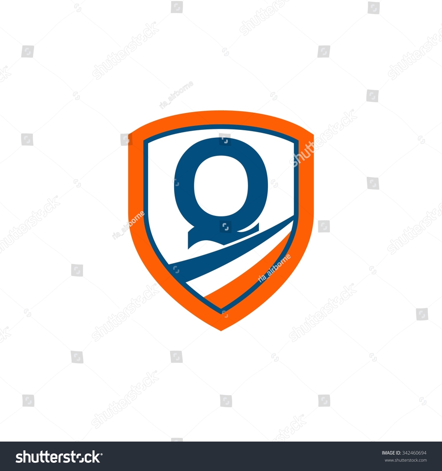 Simple Alphabetical Logo Template Stock Vector (Royalty Free) 342460694