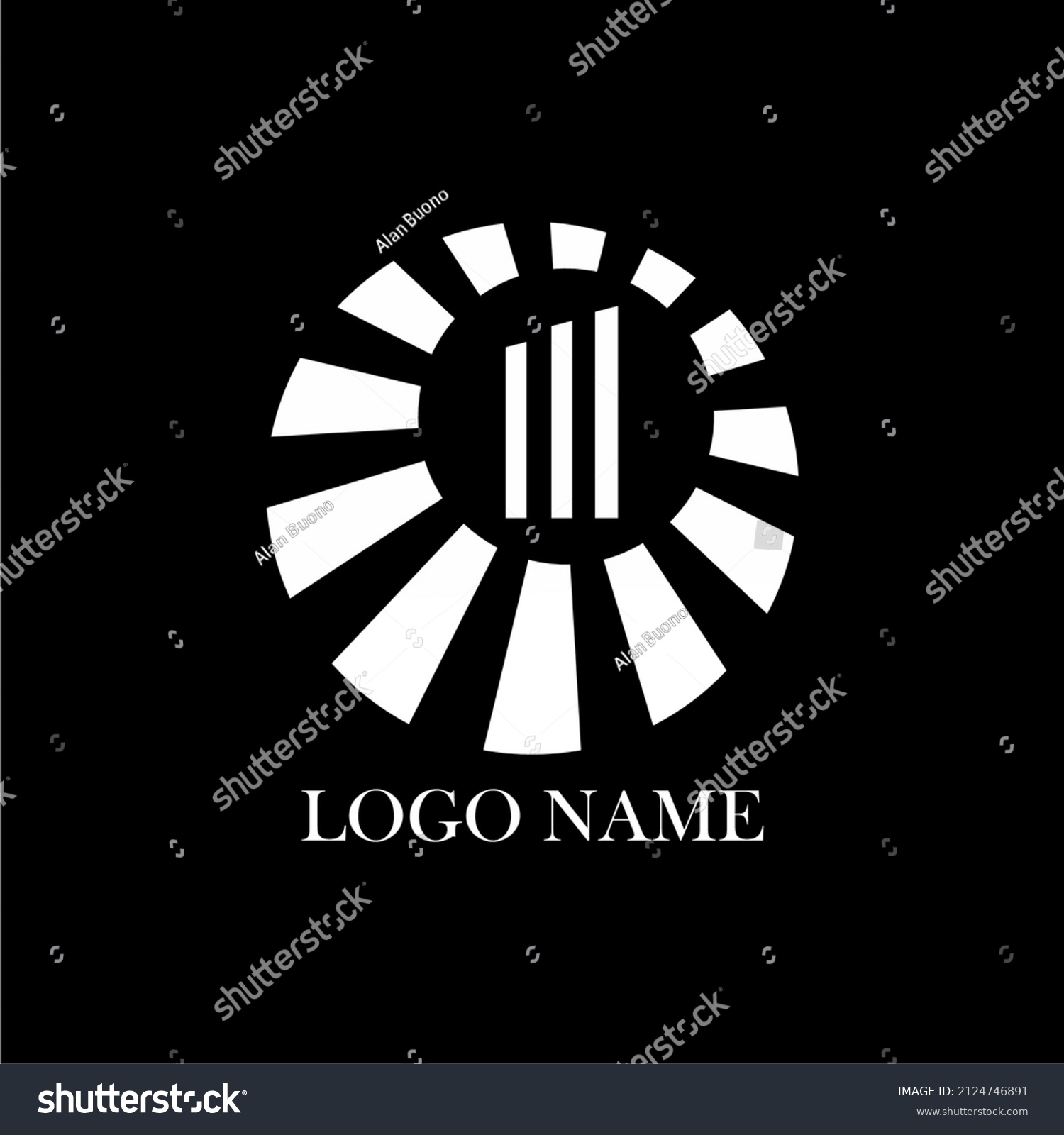 Simple Elegant Construction Logo Stock Vector (Royalty Free) 2124746891 ...