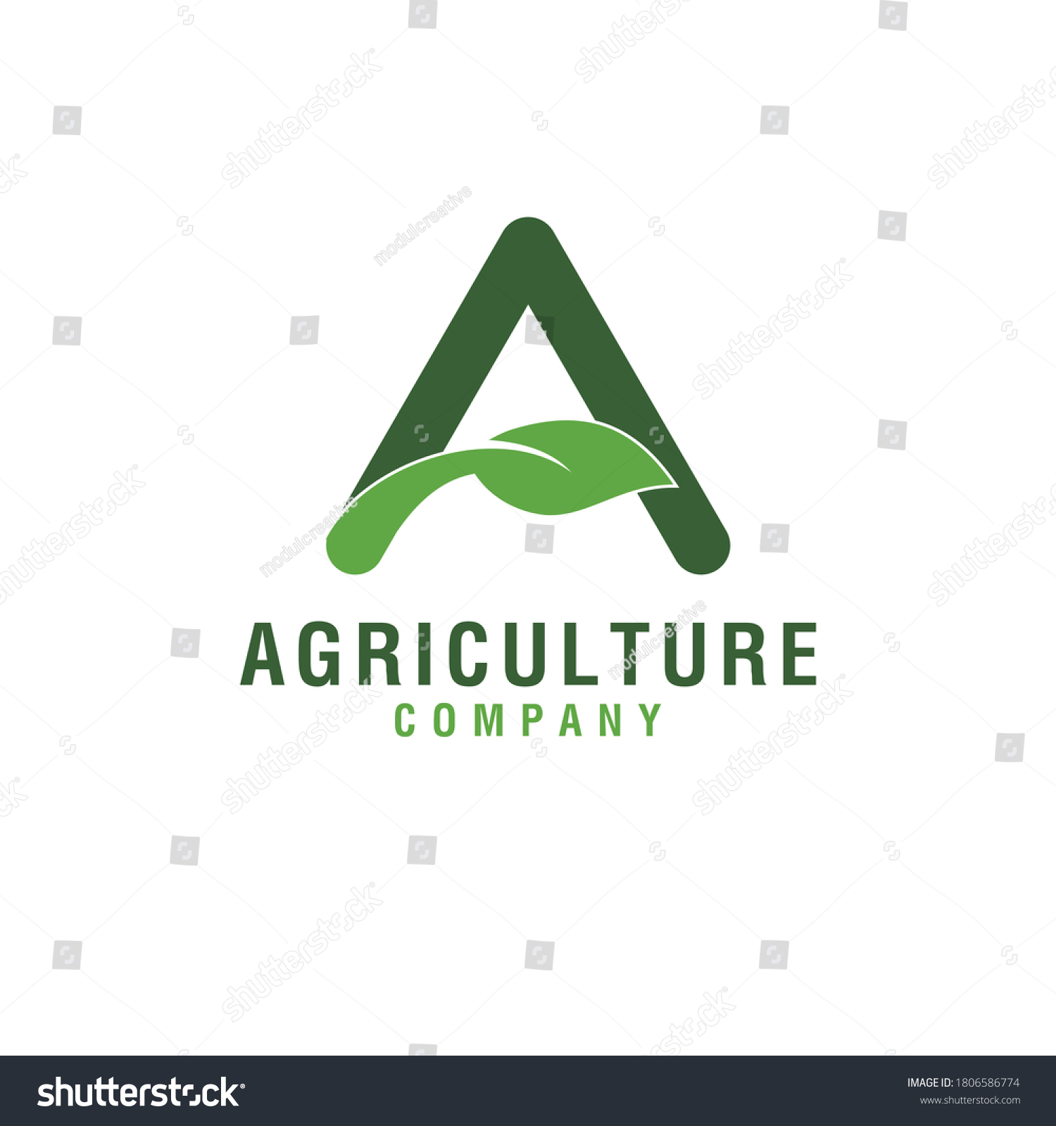 Simple Elegant Farm Logo Stock Vector (Royalty Free) 1806586774 ...