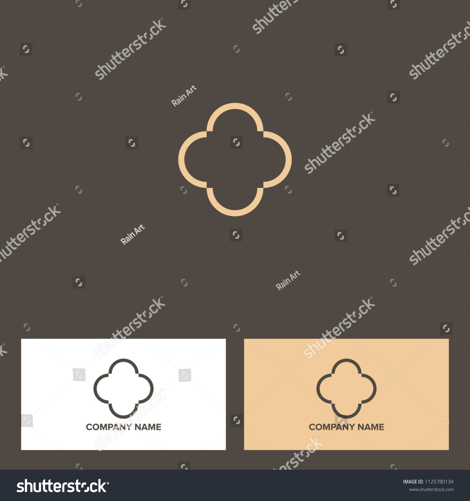 Simple Elegant Logo Design Stock Vector (Royalty Free) 1125780134