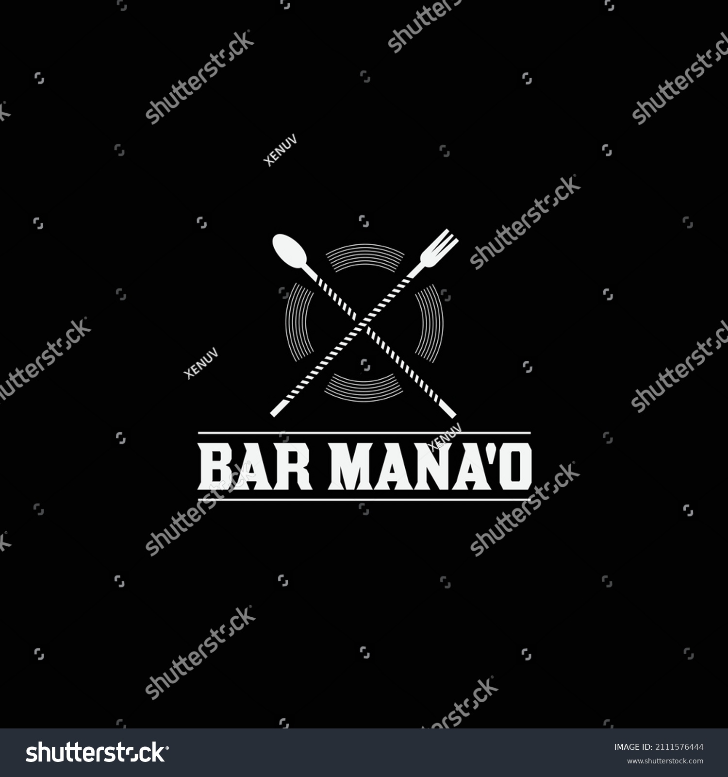Simple Modern Bar Logo Design Template Stock Vector (Royalty Free ...