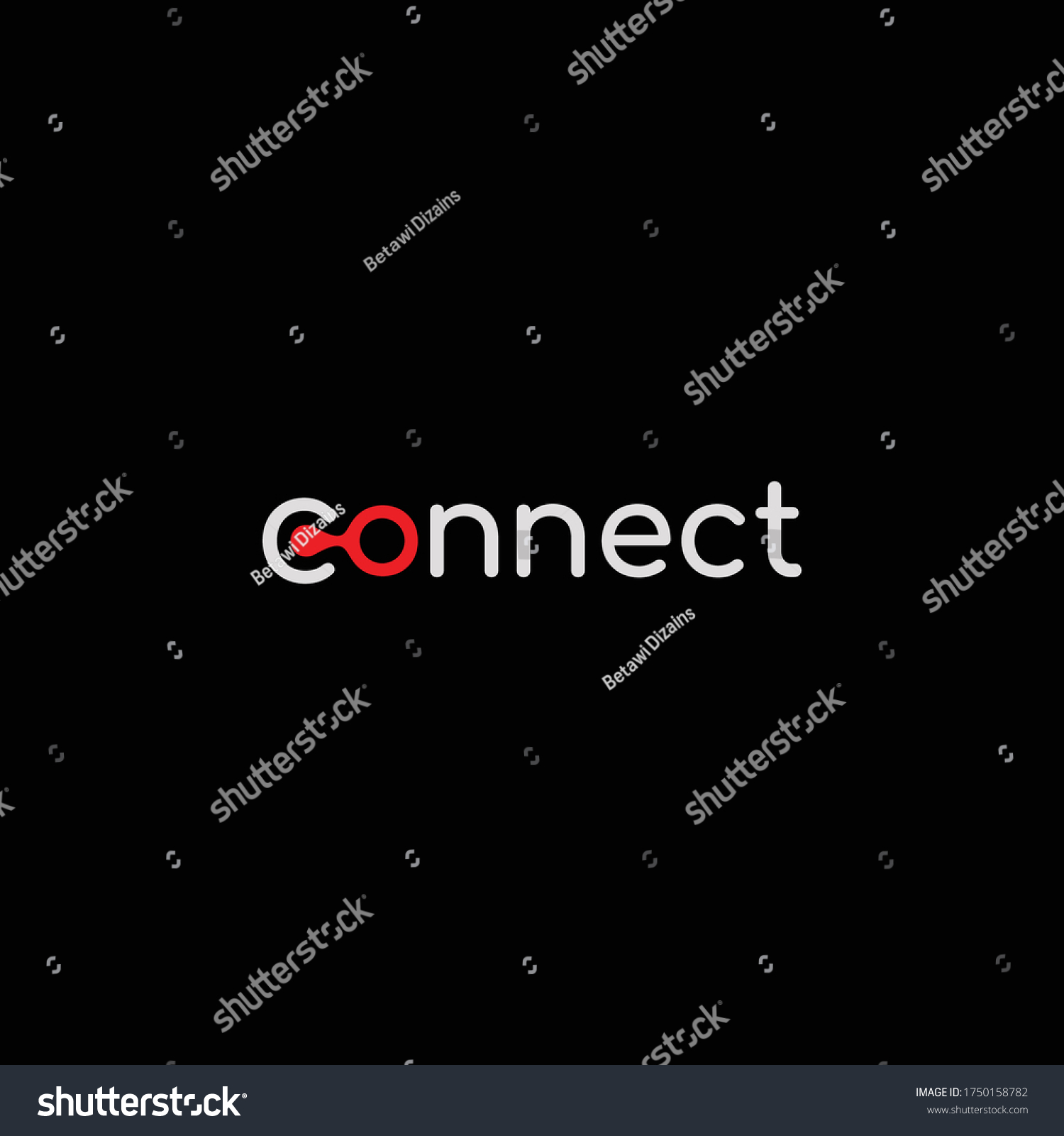 Simple Modern Connection Logos Stock Vector (Royalty Free) 1750158782