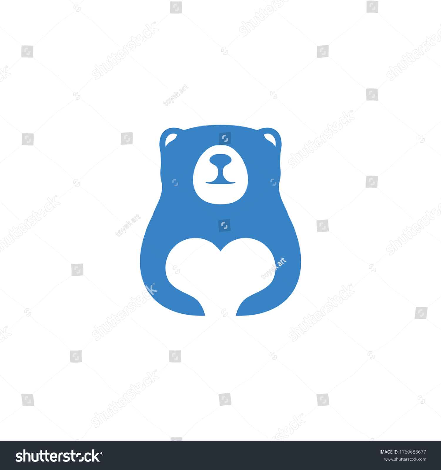 Simple Animal Logo Design Stock Vector (Royalty Free) 1760688677