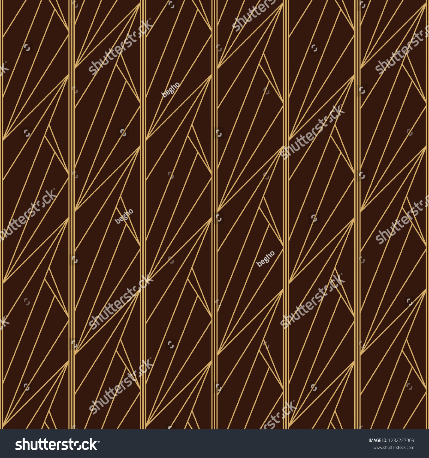 Simple Art Deco Geometric Illustration Pattern Stock Vector (Royalty ...