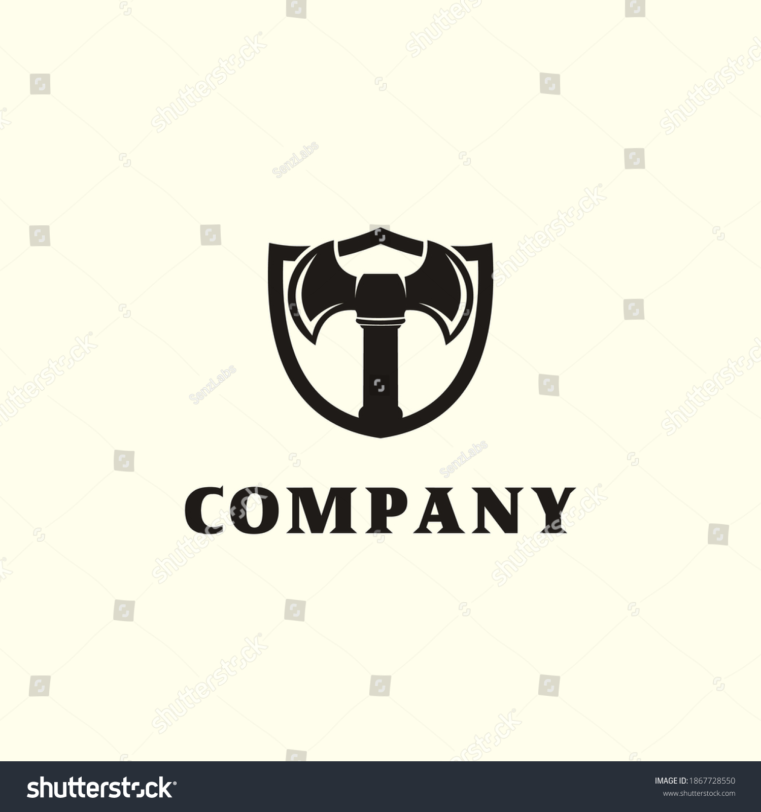 Simple Axe Logo Vector Illustration Stock Vector (Royalty Free ...