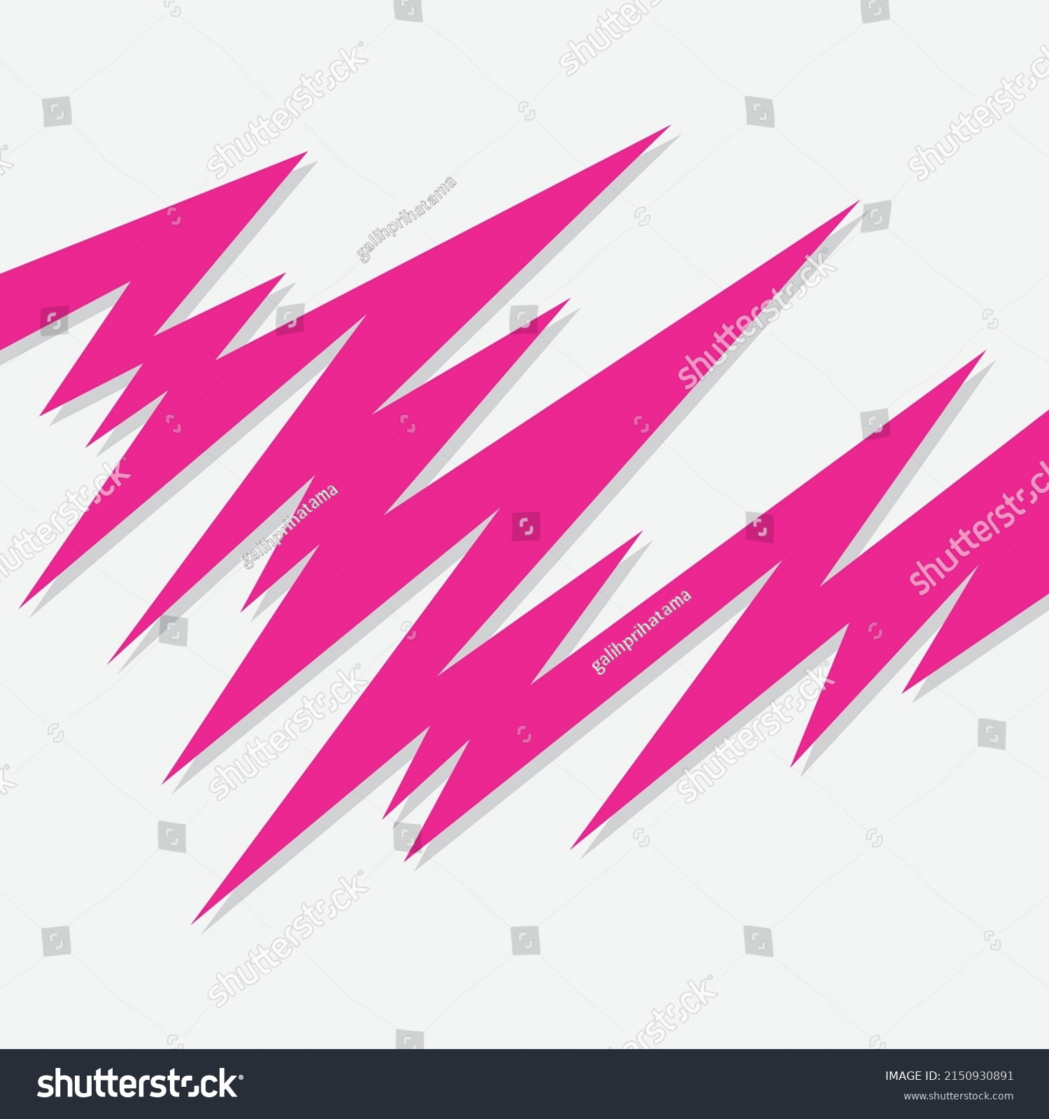 Simple Background Jagged Zigzag Spikes Pattern Stock Vector (Royalty ...