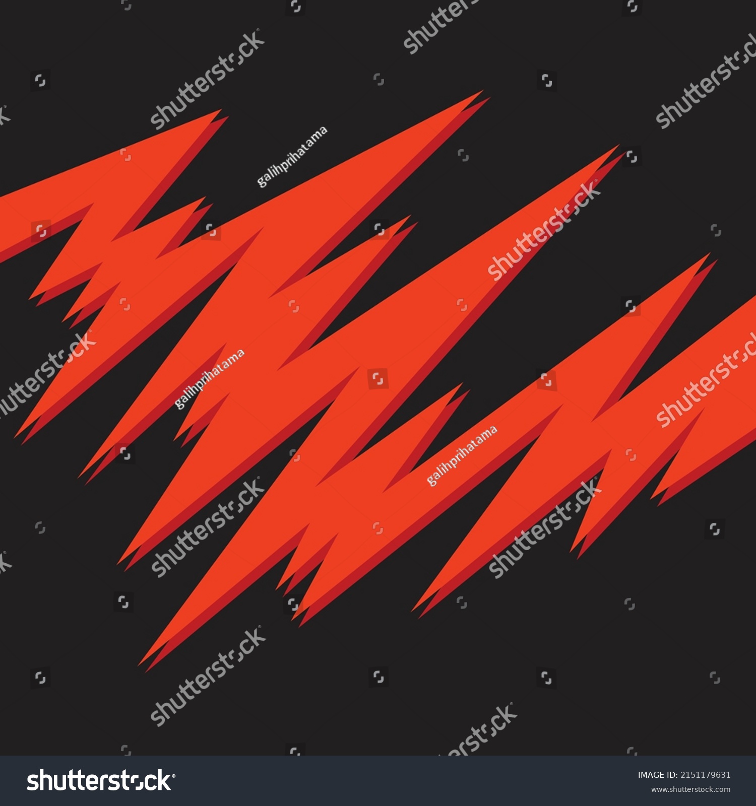 Simple Background Jagged Zigzag Spikes Pattern Stock Vector (Royalty ...