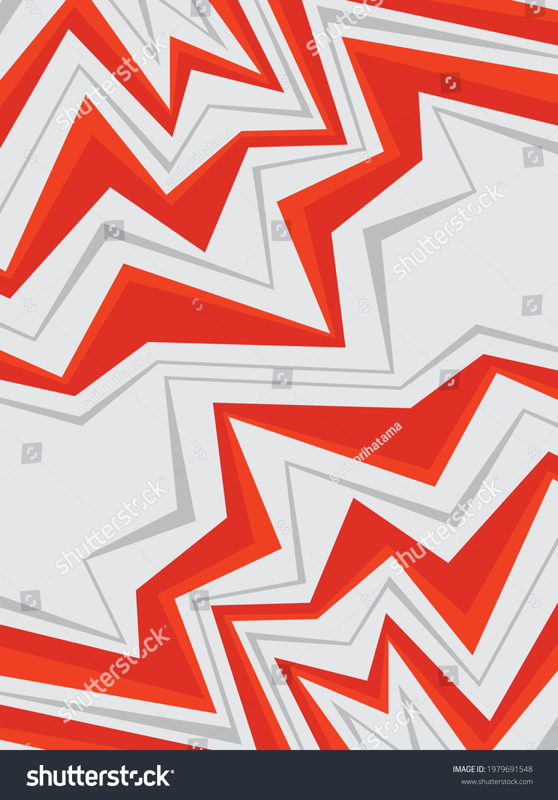 Simple Background Red Jagged Zigzag Lines Stock Vector (Royalty Free ...