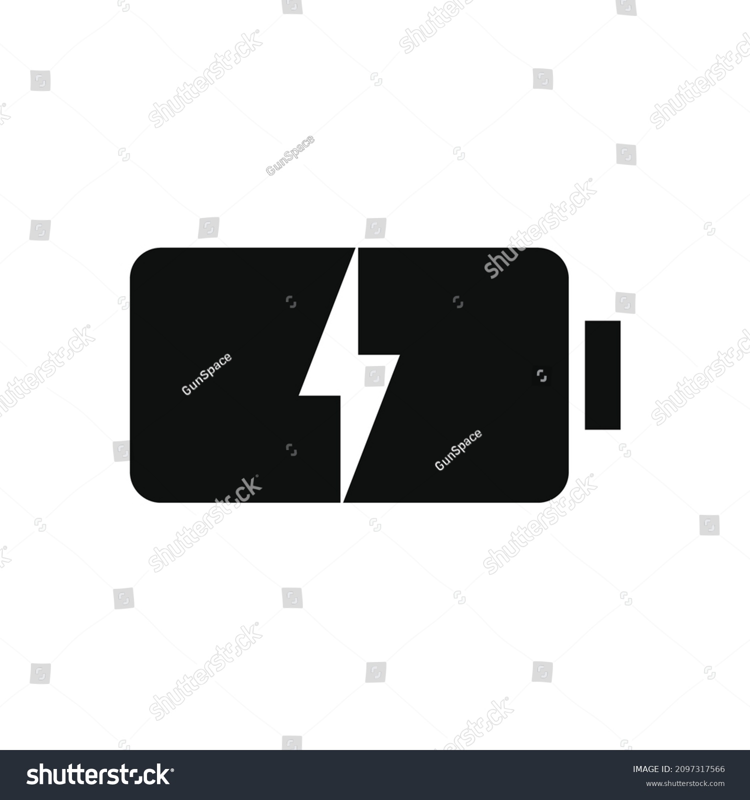 Simple Battery Icon Vector Design Stock Vector (Royalty Free ...