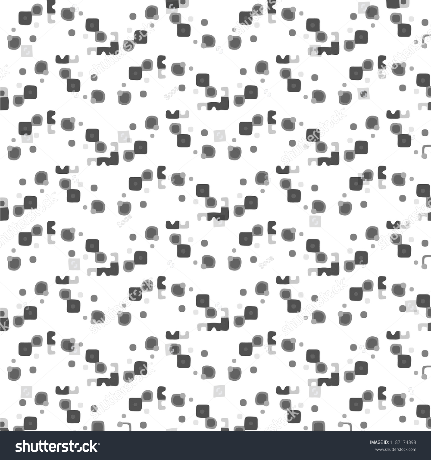 Simple Black White Vector Illustration Abstract Stock Vector (Royalty ...