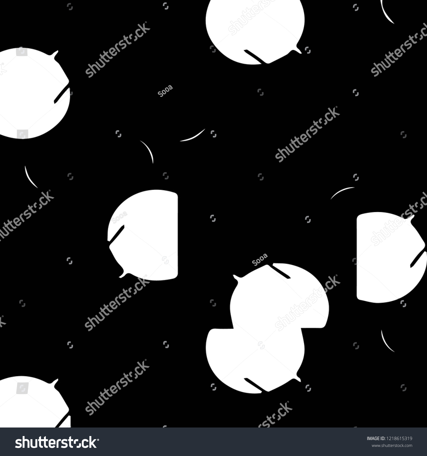 Simple Black White Vector Illustration Abstract Stock Vector (Royalty ...