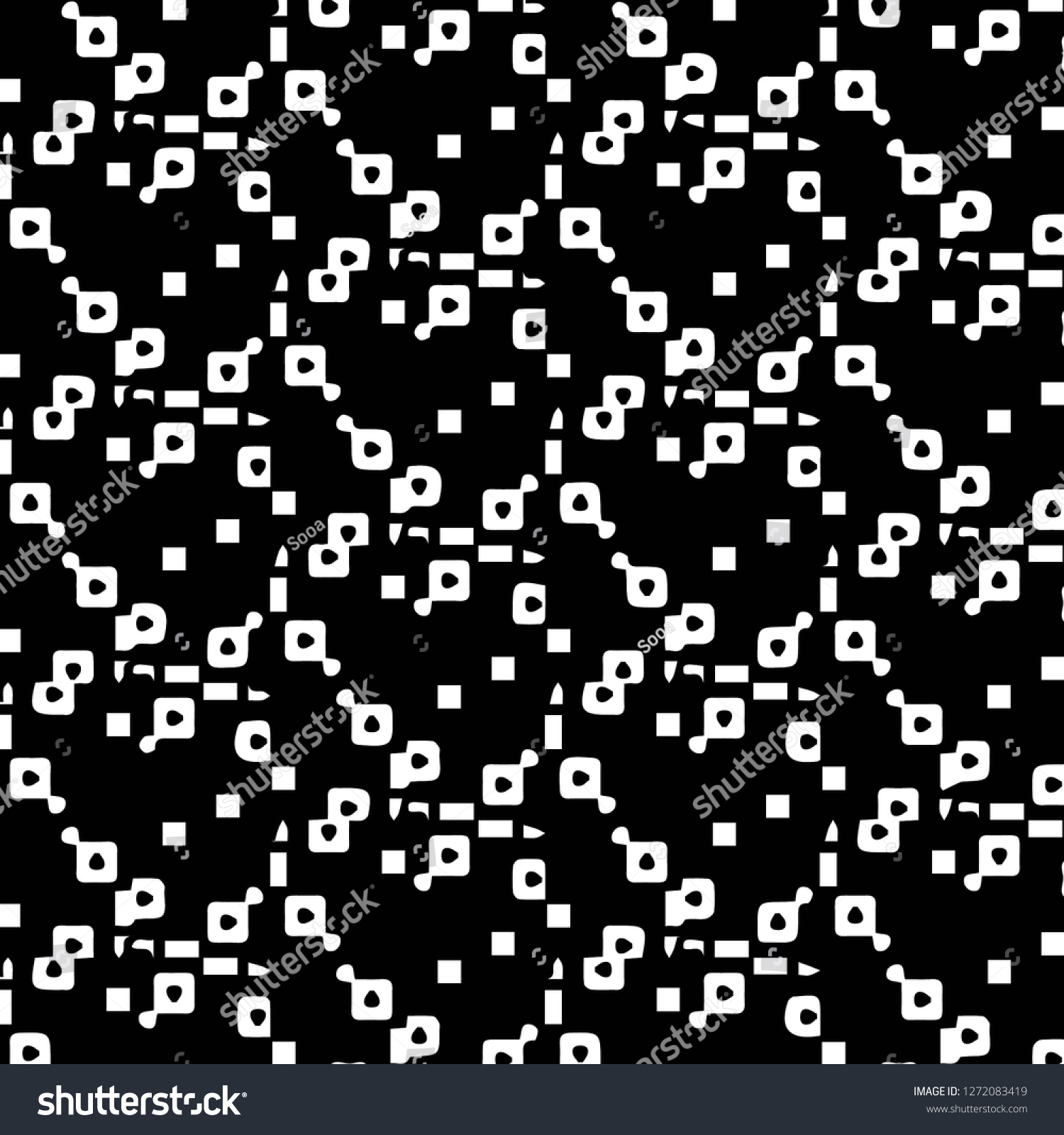Simple Black White Vector Illustration Abstract Stock Vector (Royalty ...