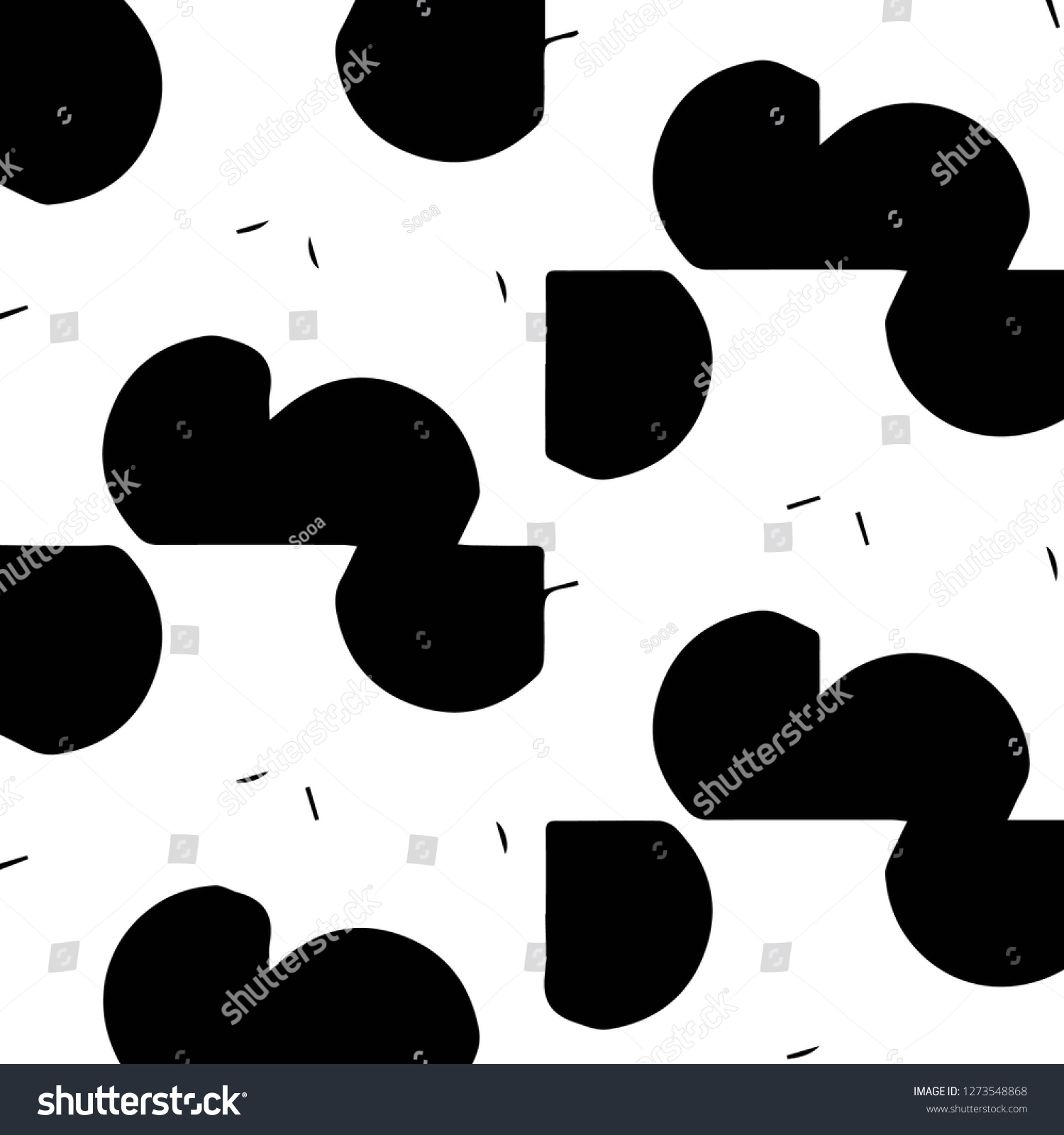 Simple Black White Vector Illustration Abstract Stock Vector (Royalty ...