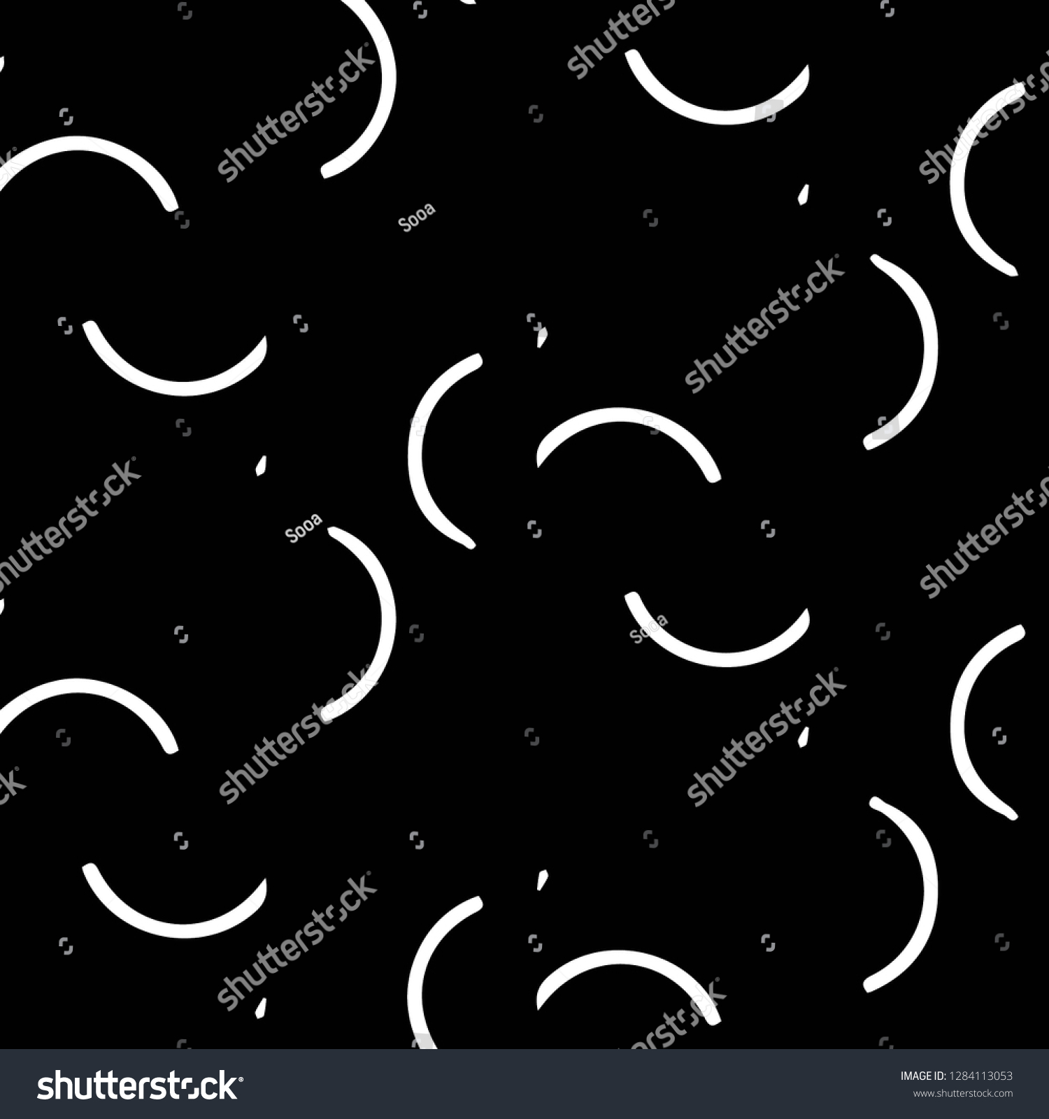 Simple Black White Vector Illustration Abstract Stock Vector (Royalty ...