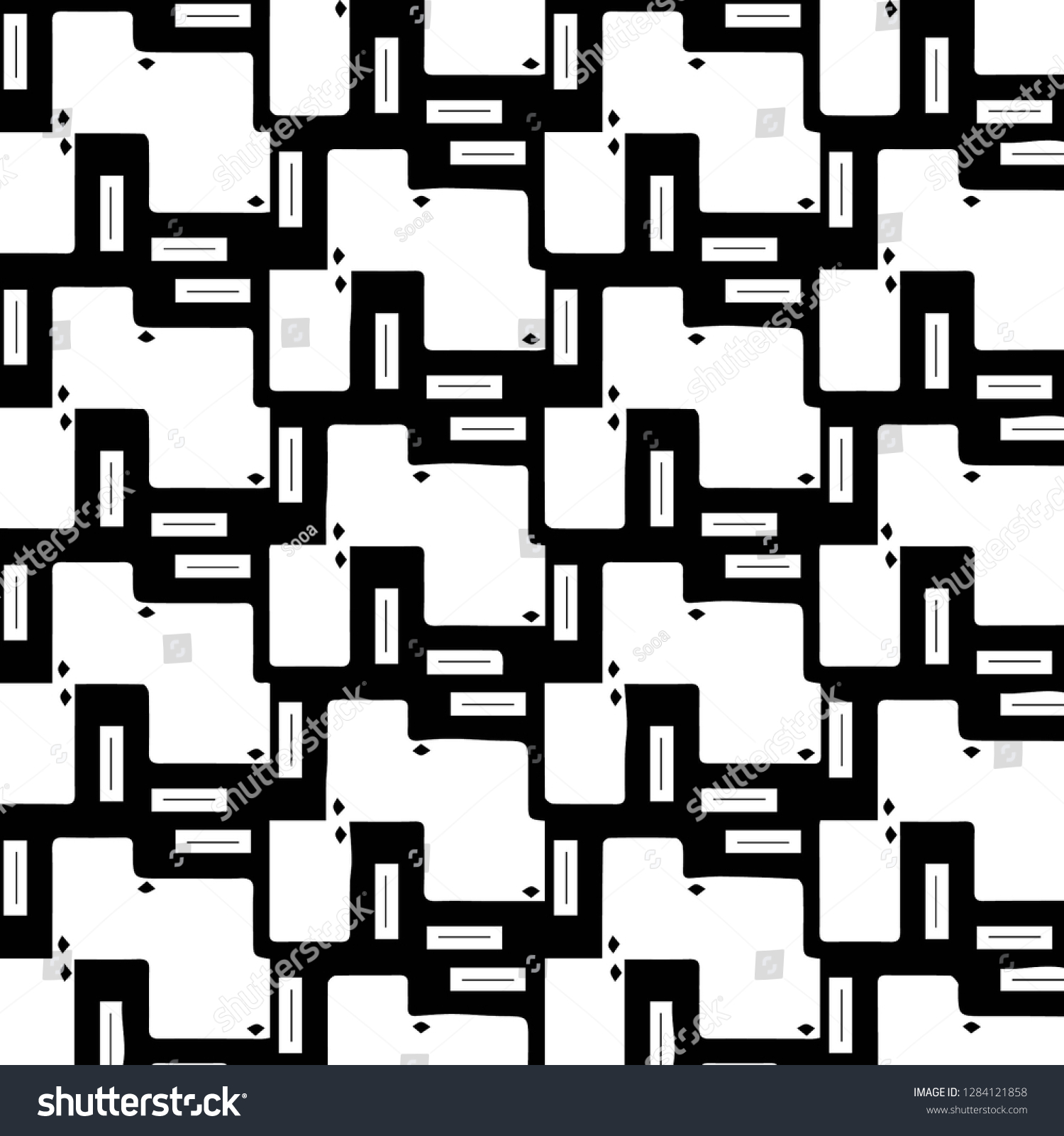 Simple Black White Vector Illustration Abstract Stock Vector (Royalty ...
